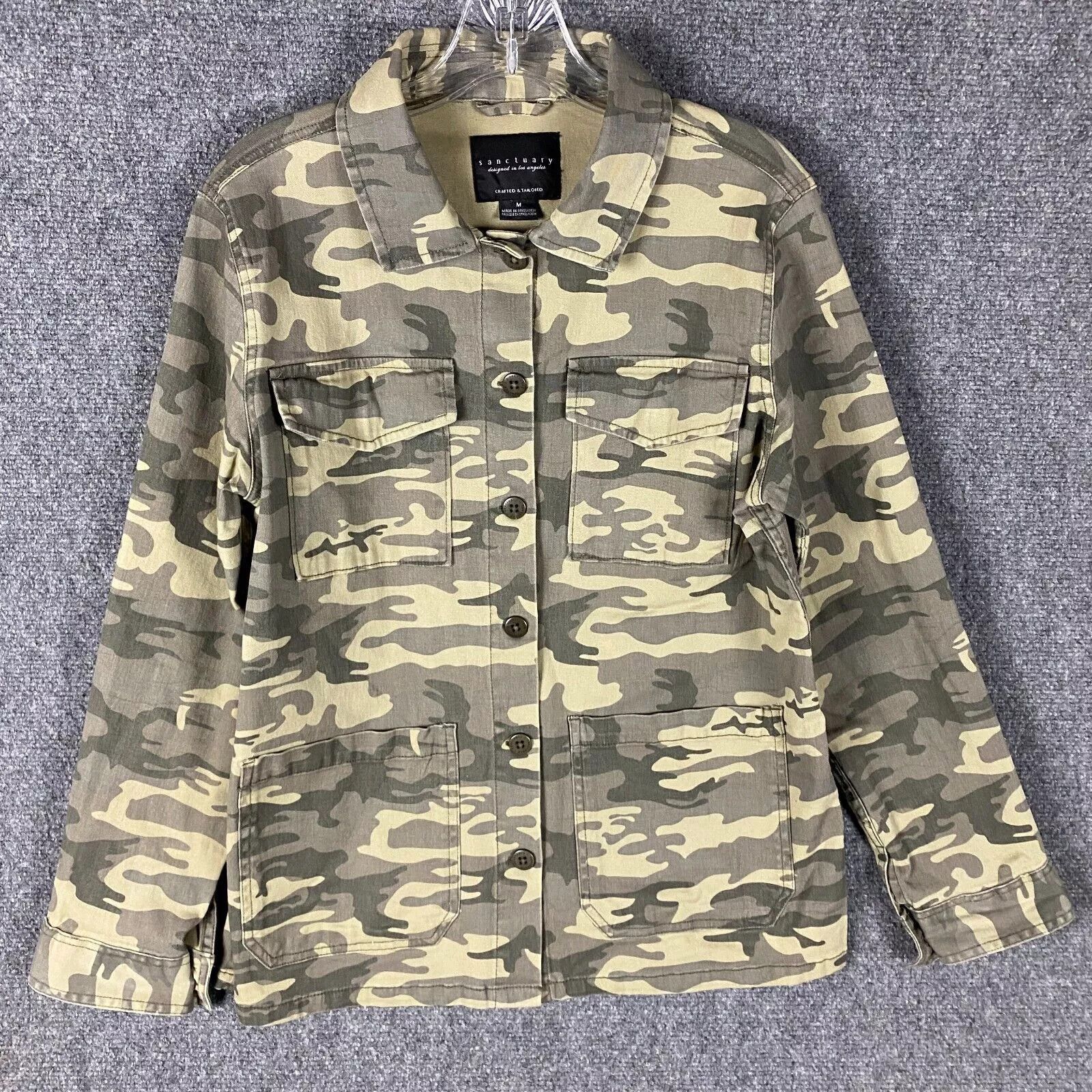 Sanctuary Sanctuary Camouflage Military Jacket Women's Pockets M | Grailed