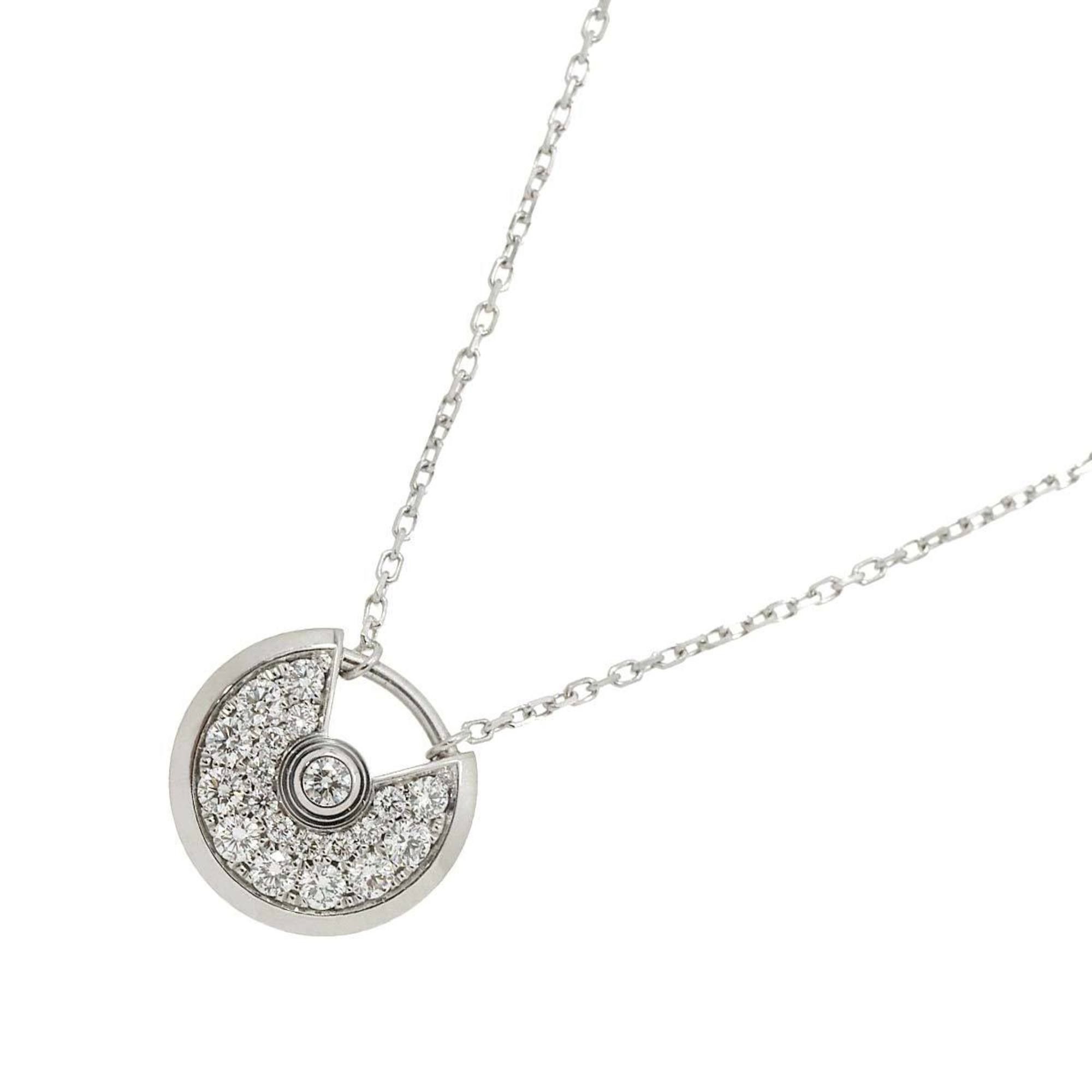 Cartier Cartier Amulet Diamond Necklace 41cm XS K18 WG White Gold 750 ...