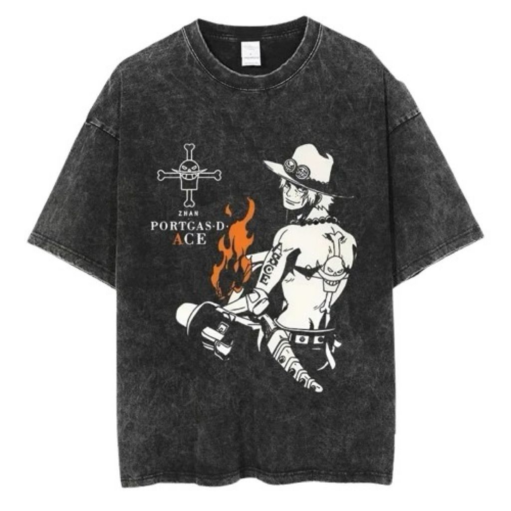 Japanese Brand × Streetwear × Vintage Gothic Portgas D Ace One Piece ...