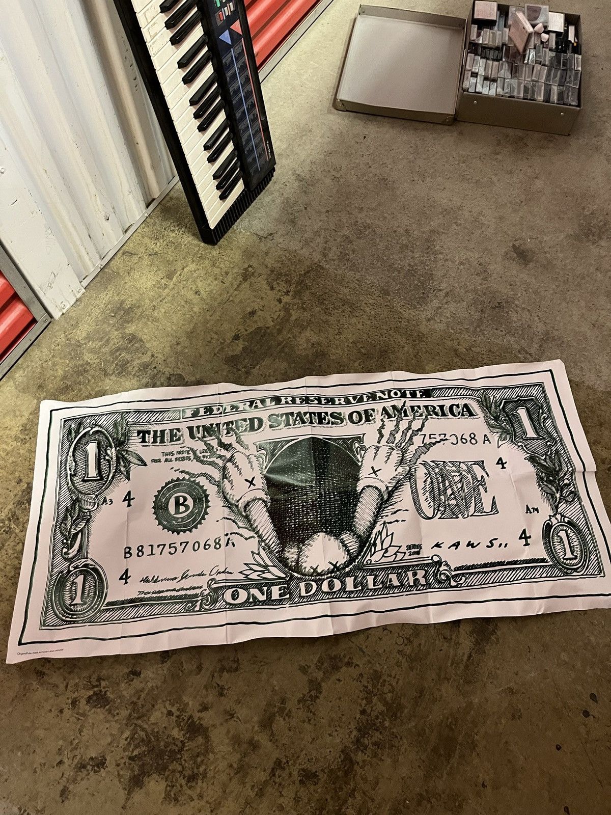 Original Fake KAWS x Original Fake Dollar Bill Poster | Grailed