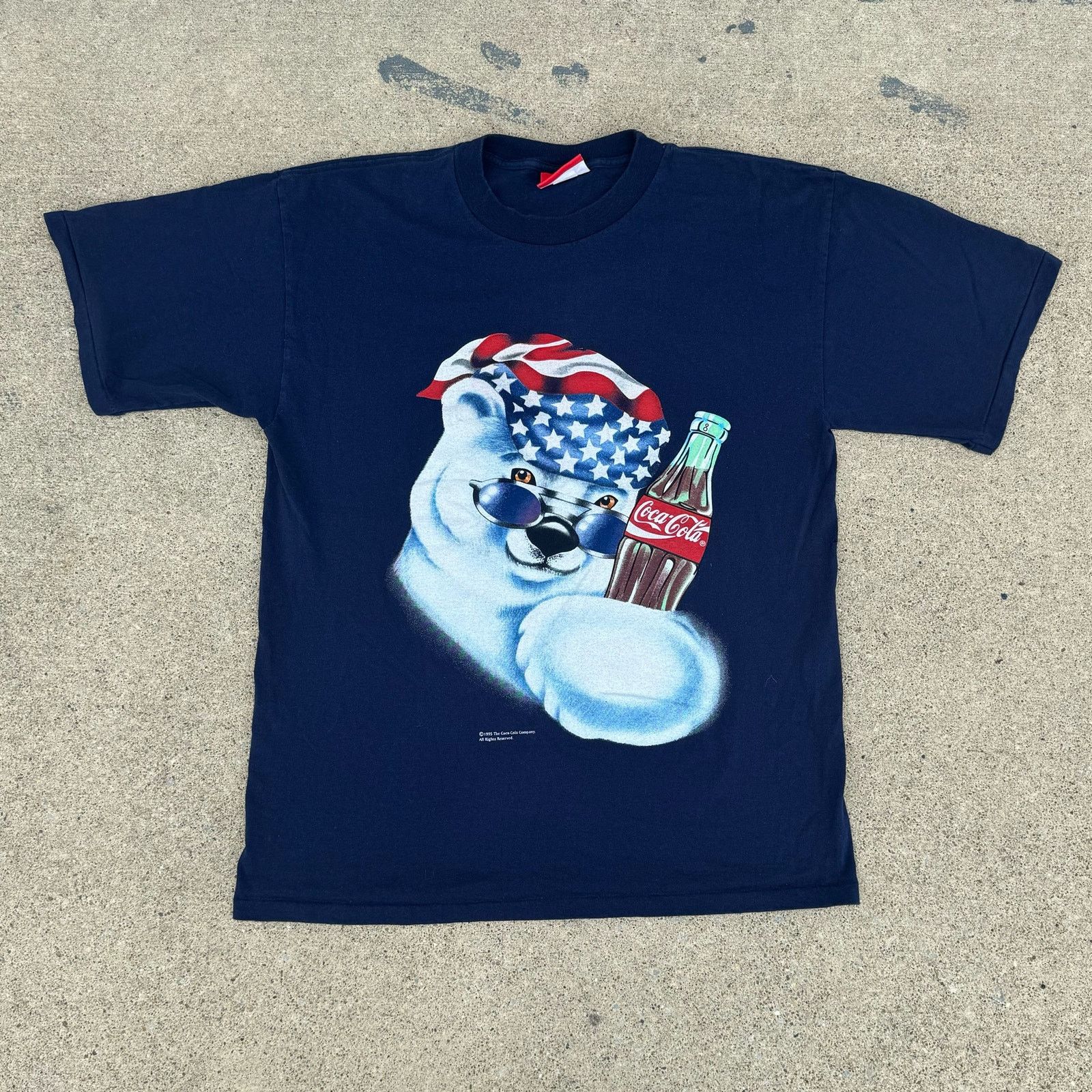 Coca Cola × Streetwear × Vintage Vintage 1995 Coca Cola Polar Bear American Biker Tee | Grailed