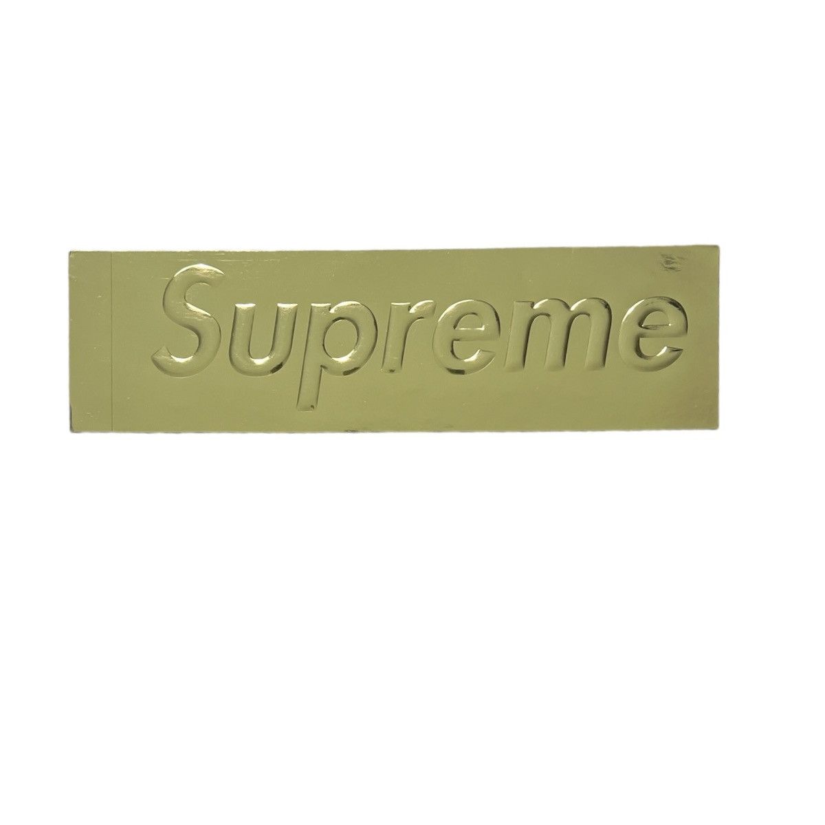 Supreme Supreme Gold Box Logo Sticker SS22 | Grailed