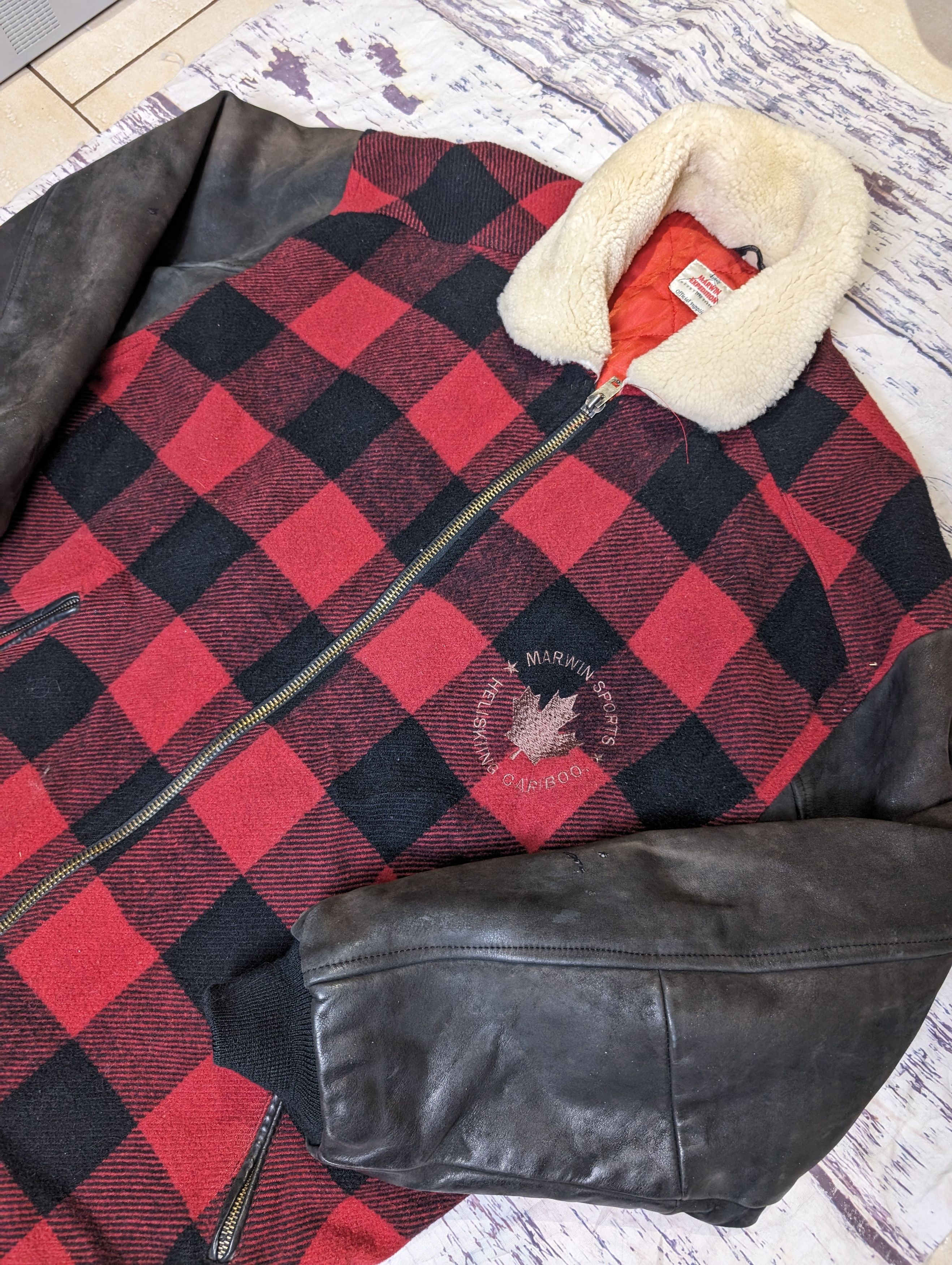 Vintage Marwin sports vintage wool checkered varsity jacket | Grailed