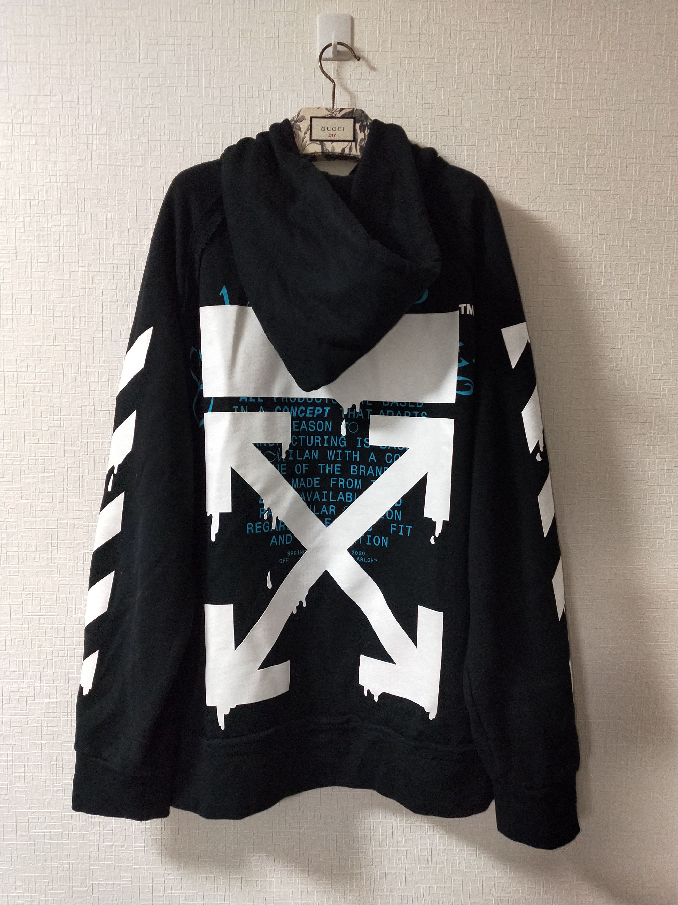 Off-White Dripping Arrow Hoodie | Grailed