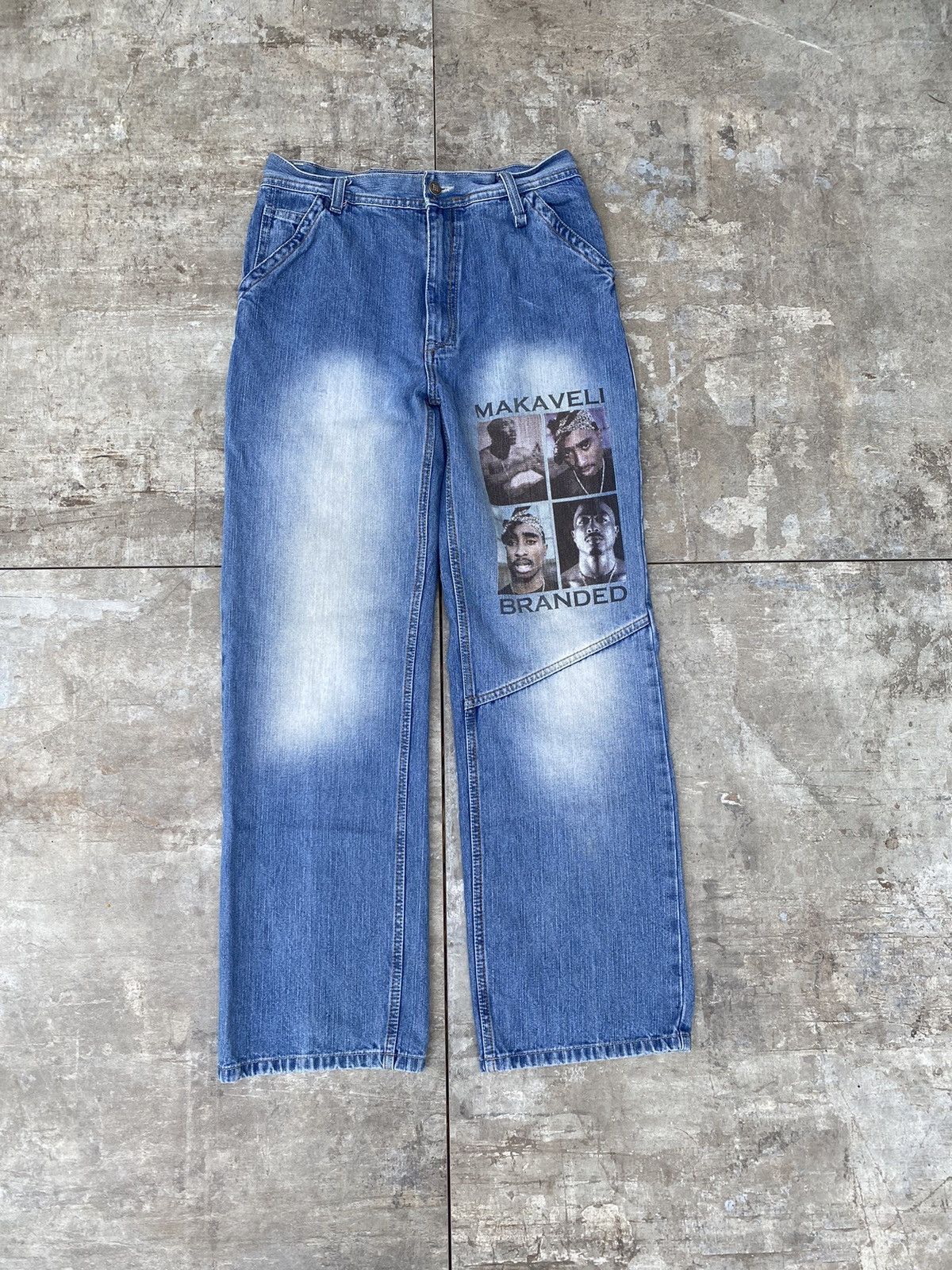 Vintage Vintage Makaveli Tupac baggy jeans | Grailed