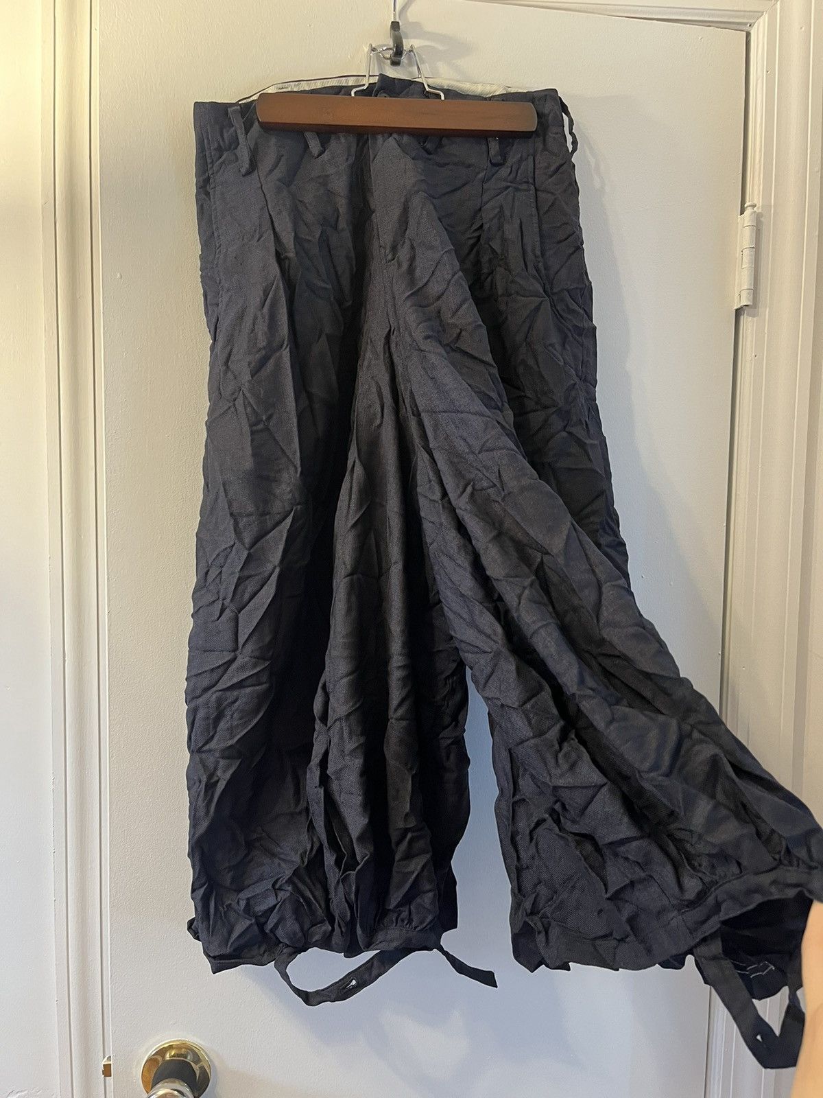Yohji Yamamoto Yohji Yamamoto Lazy Yohji Wrinkled balloon pants | Grailed