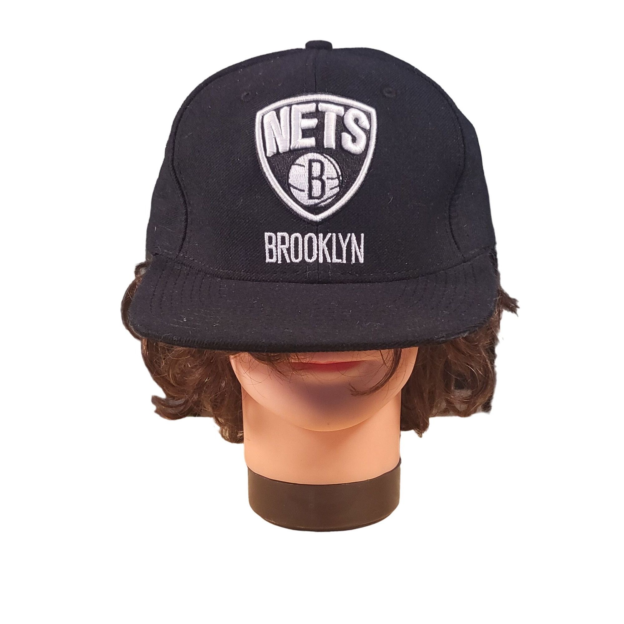 Adidas Brooklyn Nets NBA Adidas Snapback Hat Big Graphic Black Whit ...
