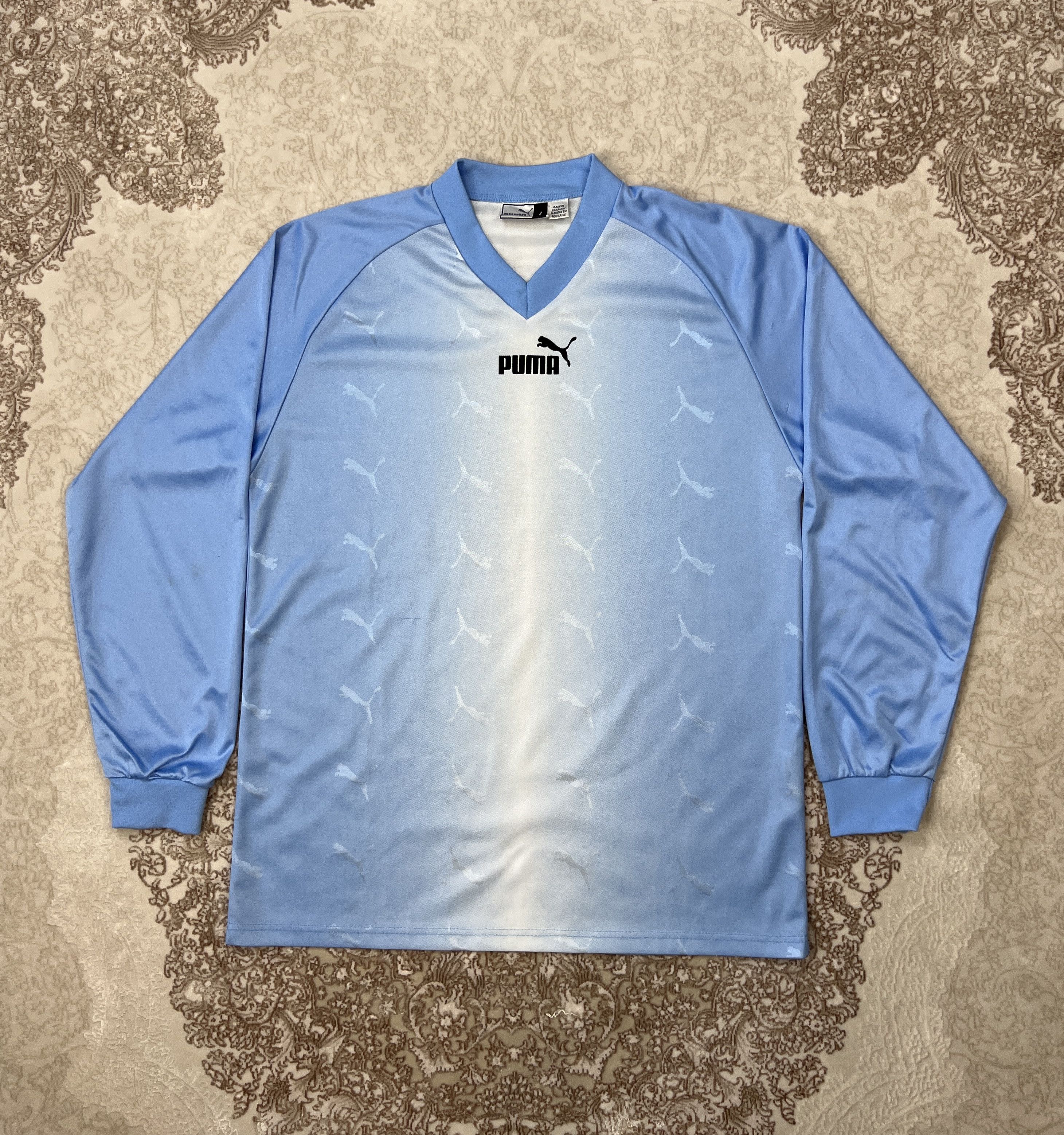 Puma × Soccer Jersey × Vintage Vintage Puma Soccer Long Sleeve Jersey ...