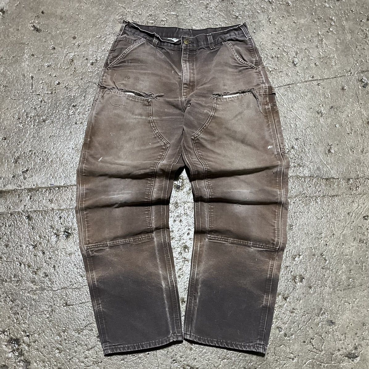 Carhartt × Streetwear × Vintage CRAZY VINTAGE CARHARTT DOUBLE KNEE ...