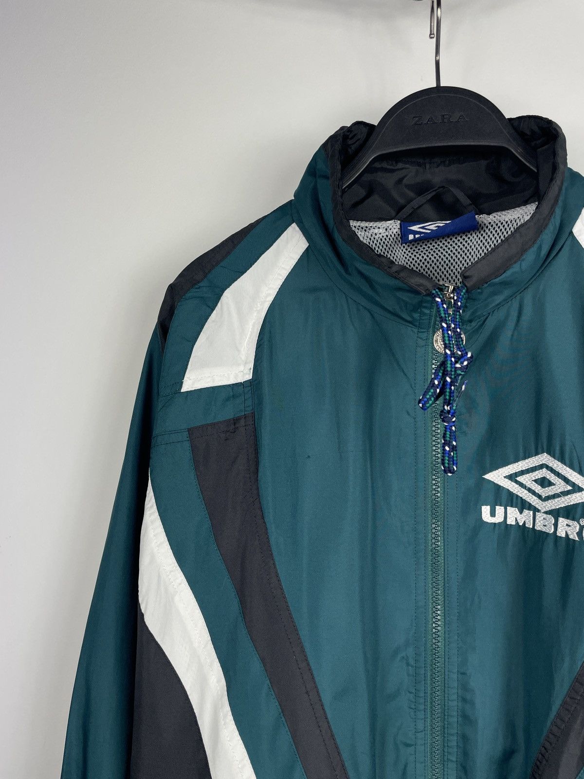 Vintage Retro Vintage 90s Umbro Soccer Windbreaker Track Top Jacket ...