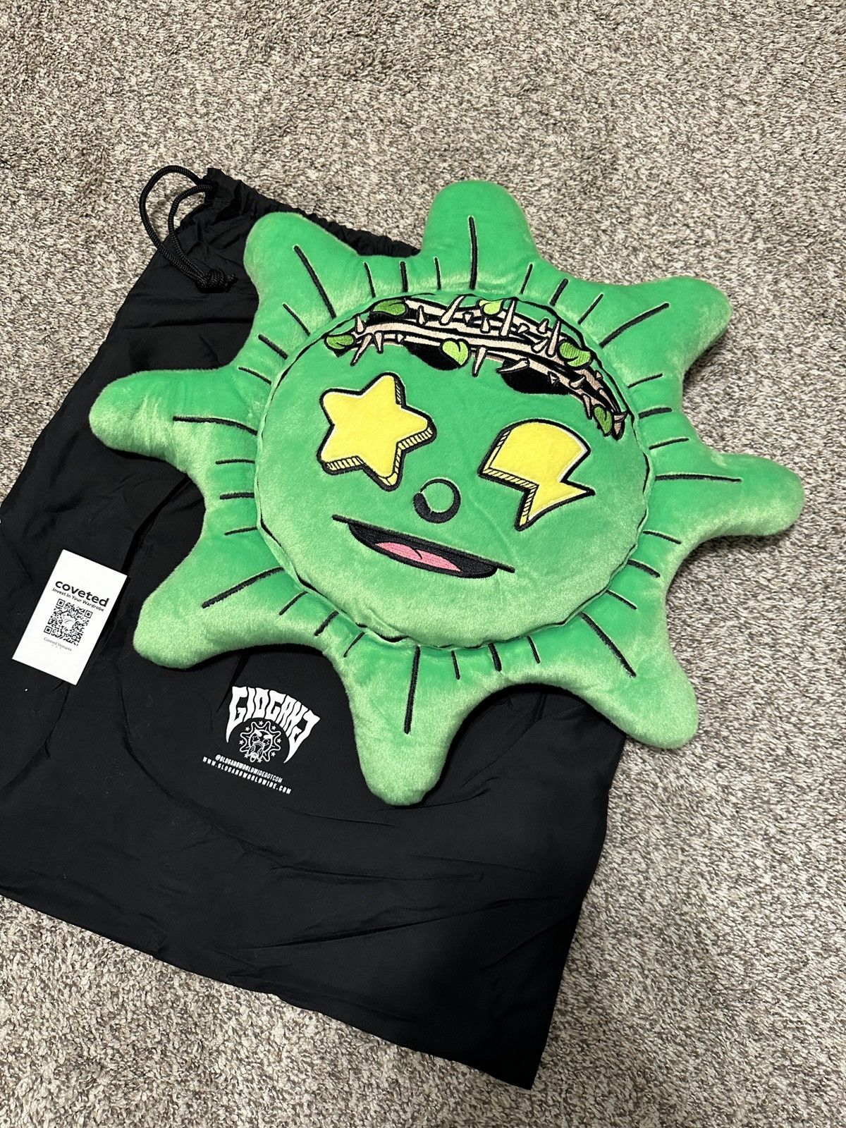 Glo Gang Glo Gang Glo Sun Thorn Pillow Plush Green | Grailed