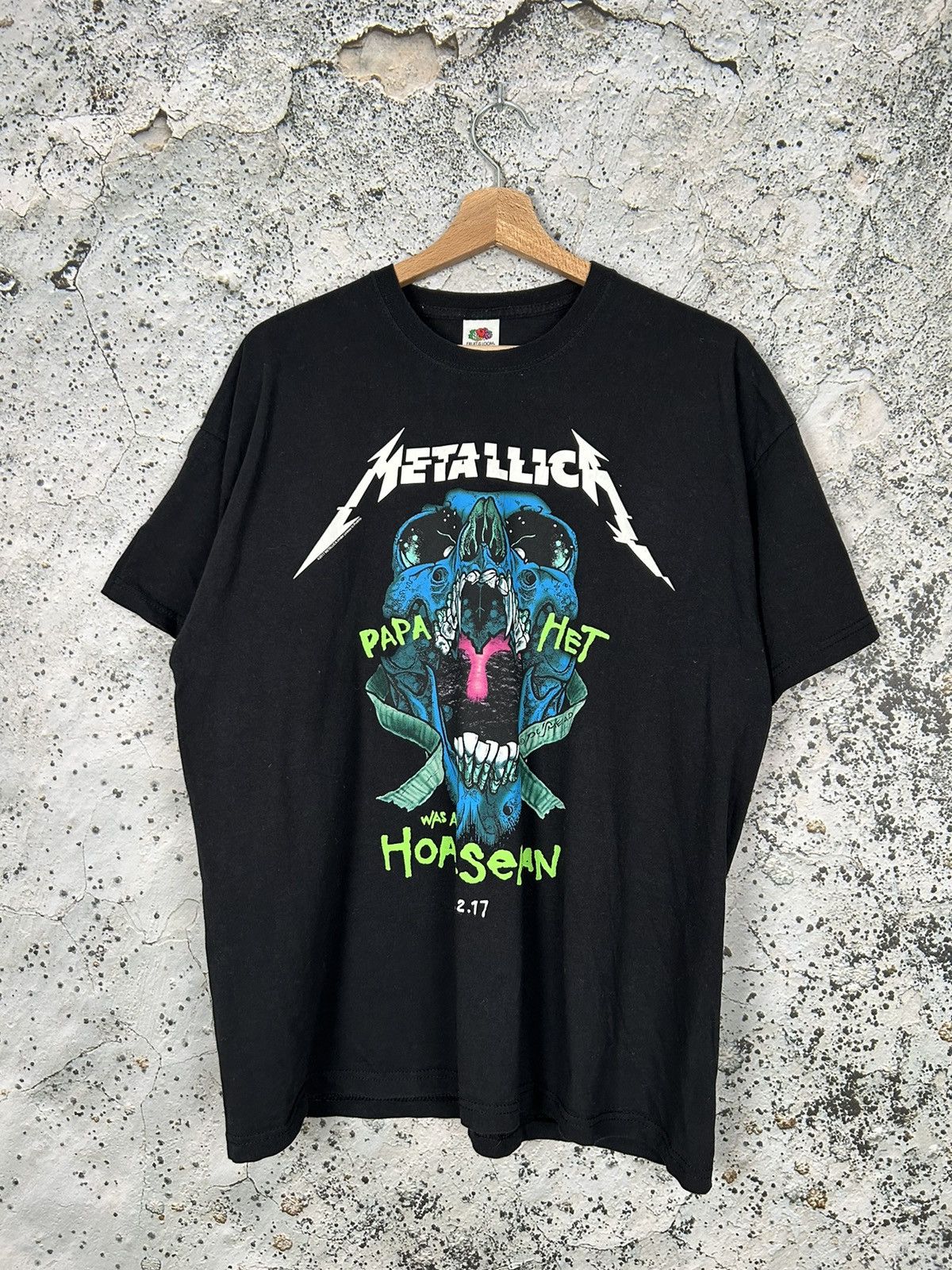 Band Tees × Metallica × Rock T Shirt Metallica 2017 Rock Band Tee Tour ...