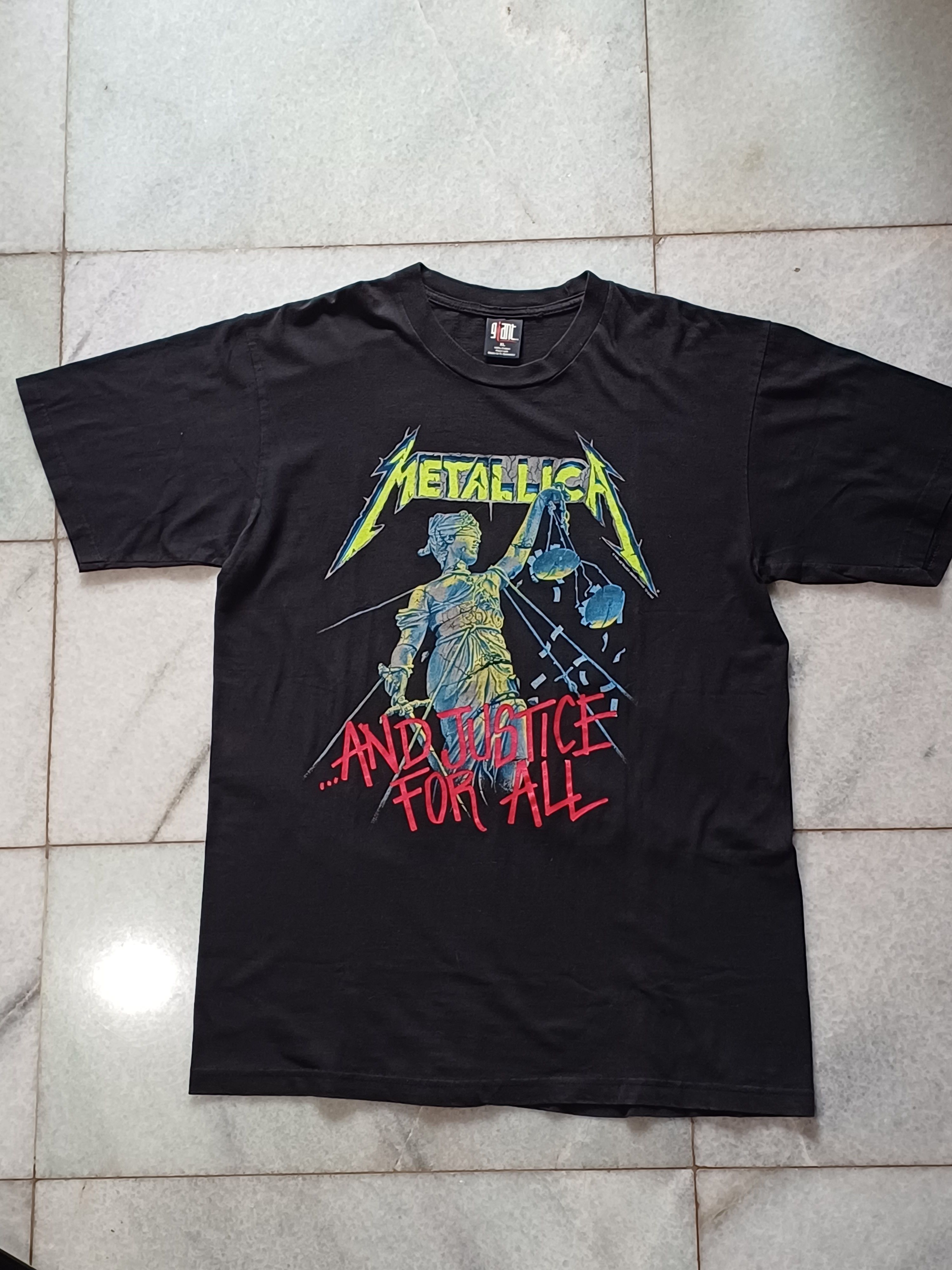 Giant × Metallica × Vintage Vintage Metallica 1994 Justice for all tee ...