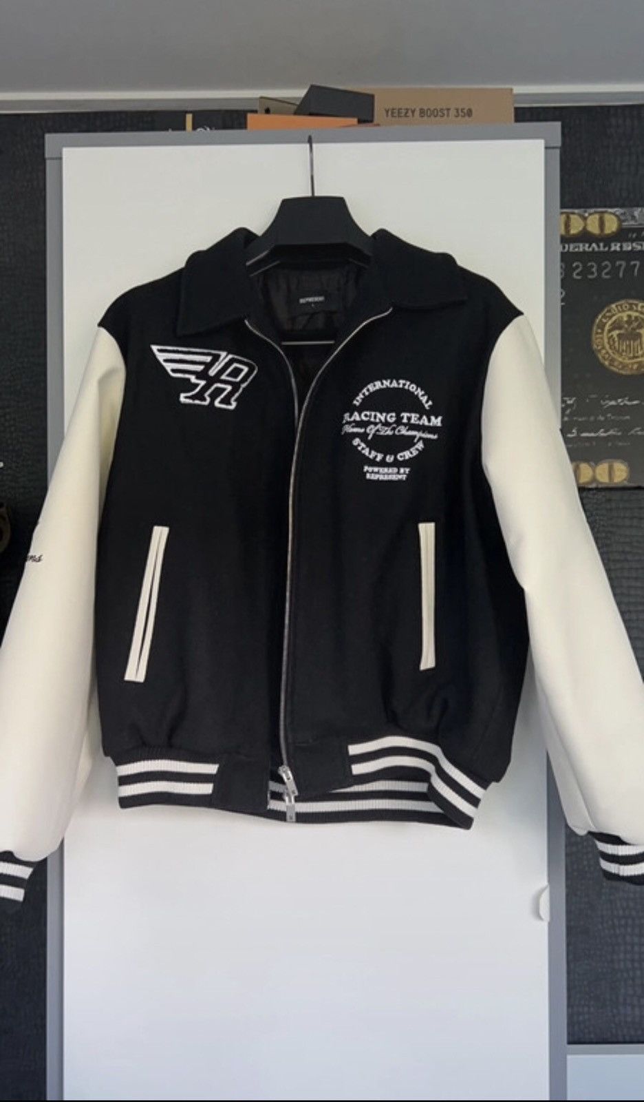 Represent Clo. Represent Racing Team Varsity Jacket | Grailed