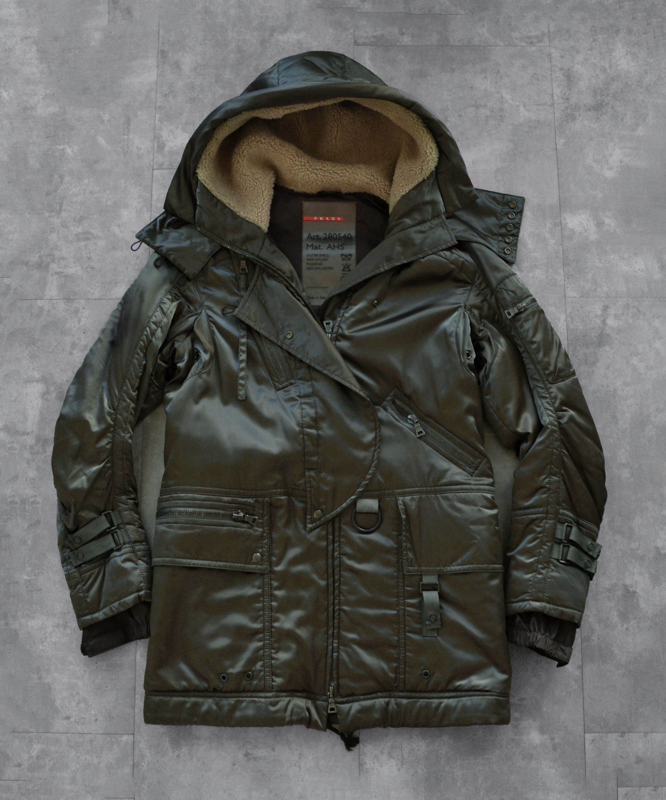 Prada × Retro Jacket × Vintage PRADA Jacket Nylon Parka Coat Astro ...