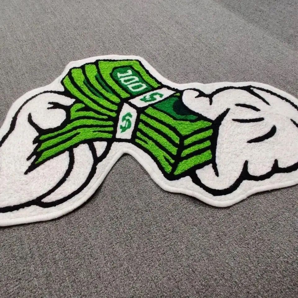 Designer Dollar Money Tufted Rugs | Grailed