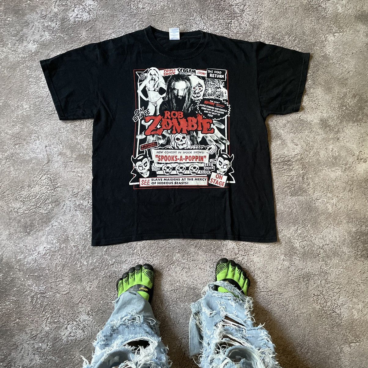 Band Tees × Streetwear × Vintage Vintage Y2K ROB ZOMBIE CREEPY FACE ...