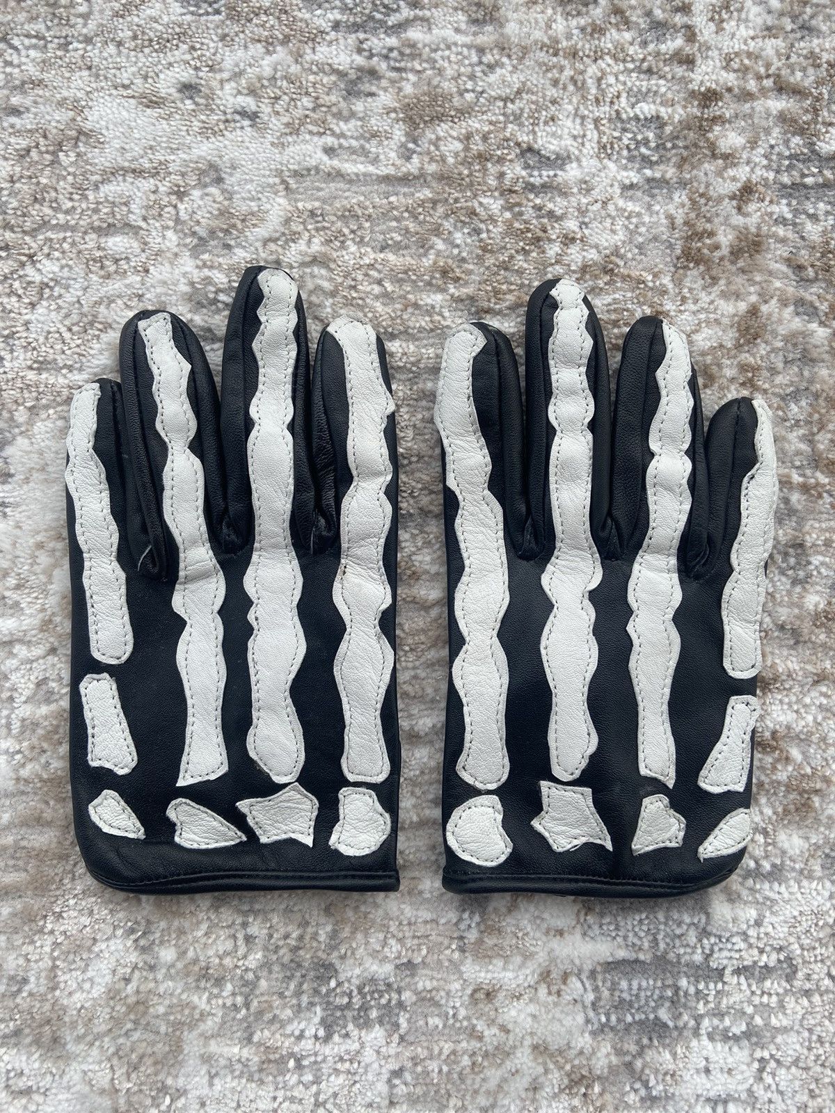 Japanese Brand × KMRii × Yasuyuki Ishii Leather Skeleton Gloves | Grailed