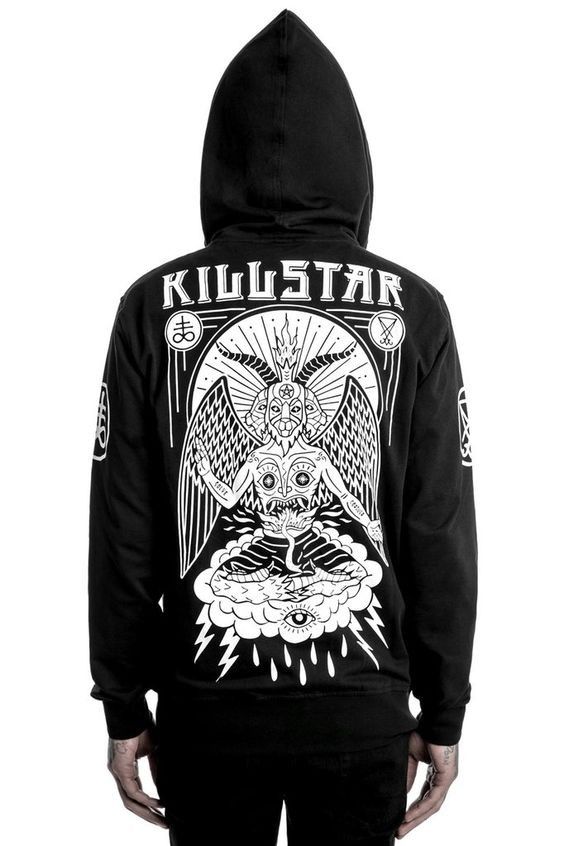 Killstar Killstar Baphomet Long Sleeve Hoodie M kill star blackcraft ...