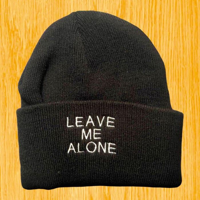 Streetwear Leave Me Alone Emo HipHop Goth Designer Streetwear Beanie Un ...