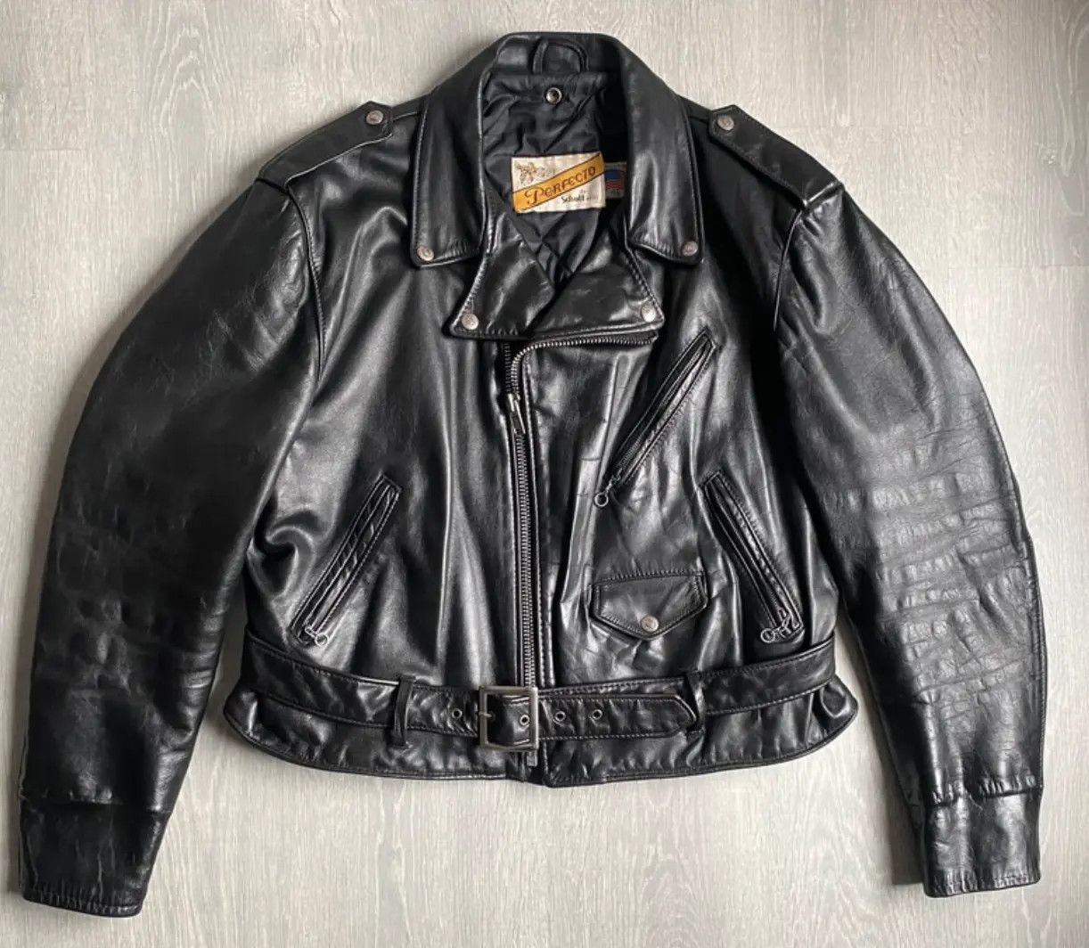 Vintage Schott Perfecto Jacket Leather 613 One Star Bike Biker 618 ...
