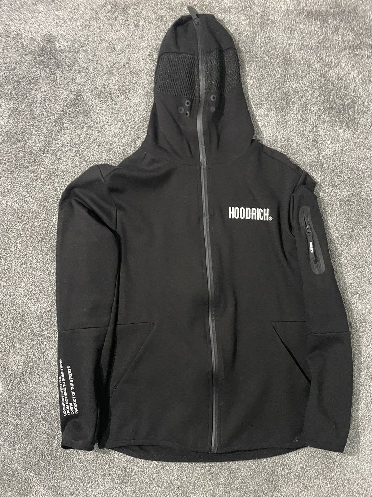 Hood Rich Piece Of Shit × Trapstar London HOODRICH Full Zip Up Mask ...