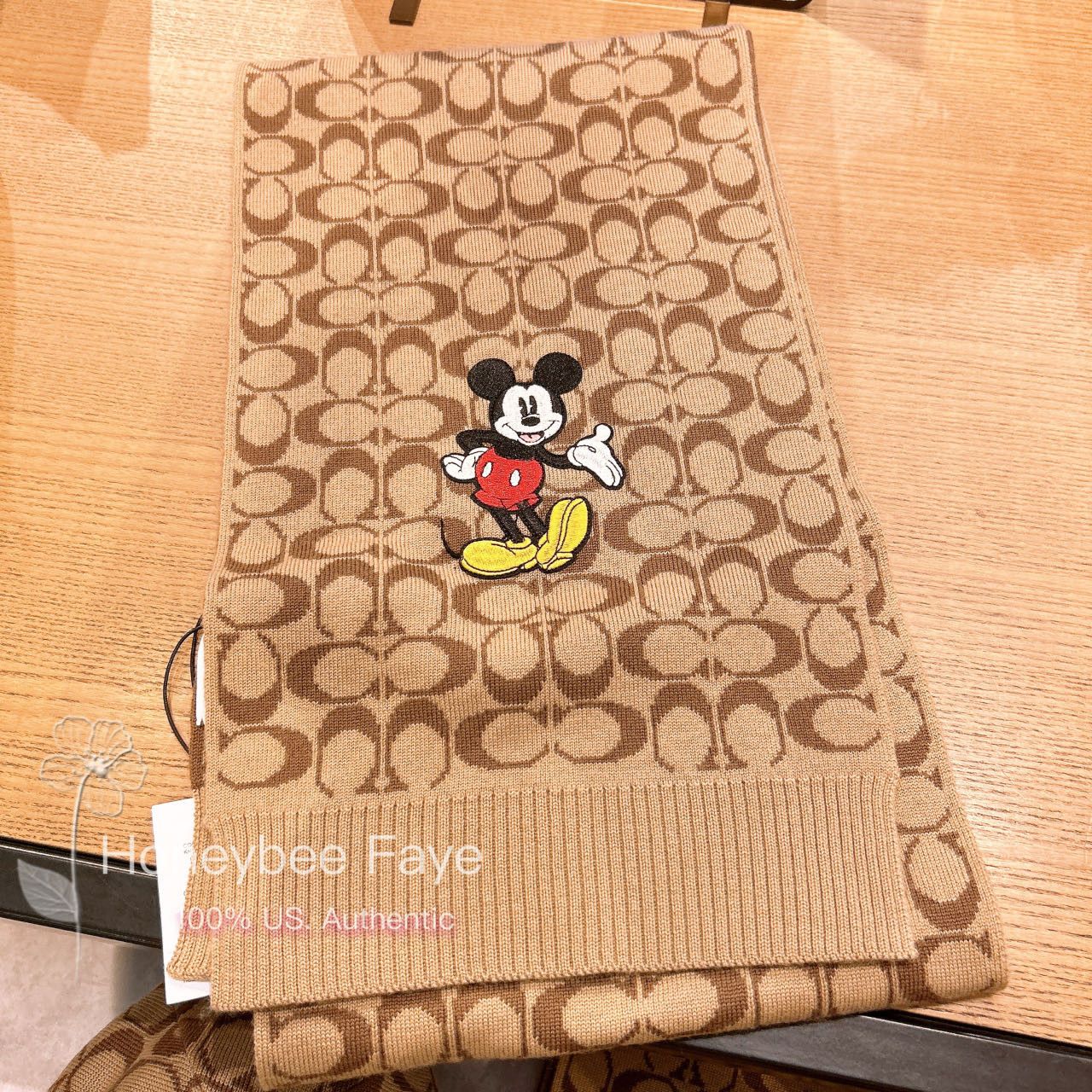Coach Disney X Coach Signature Mickey Mouse Muffler | Grailed
