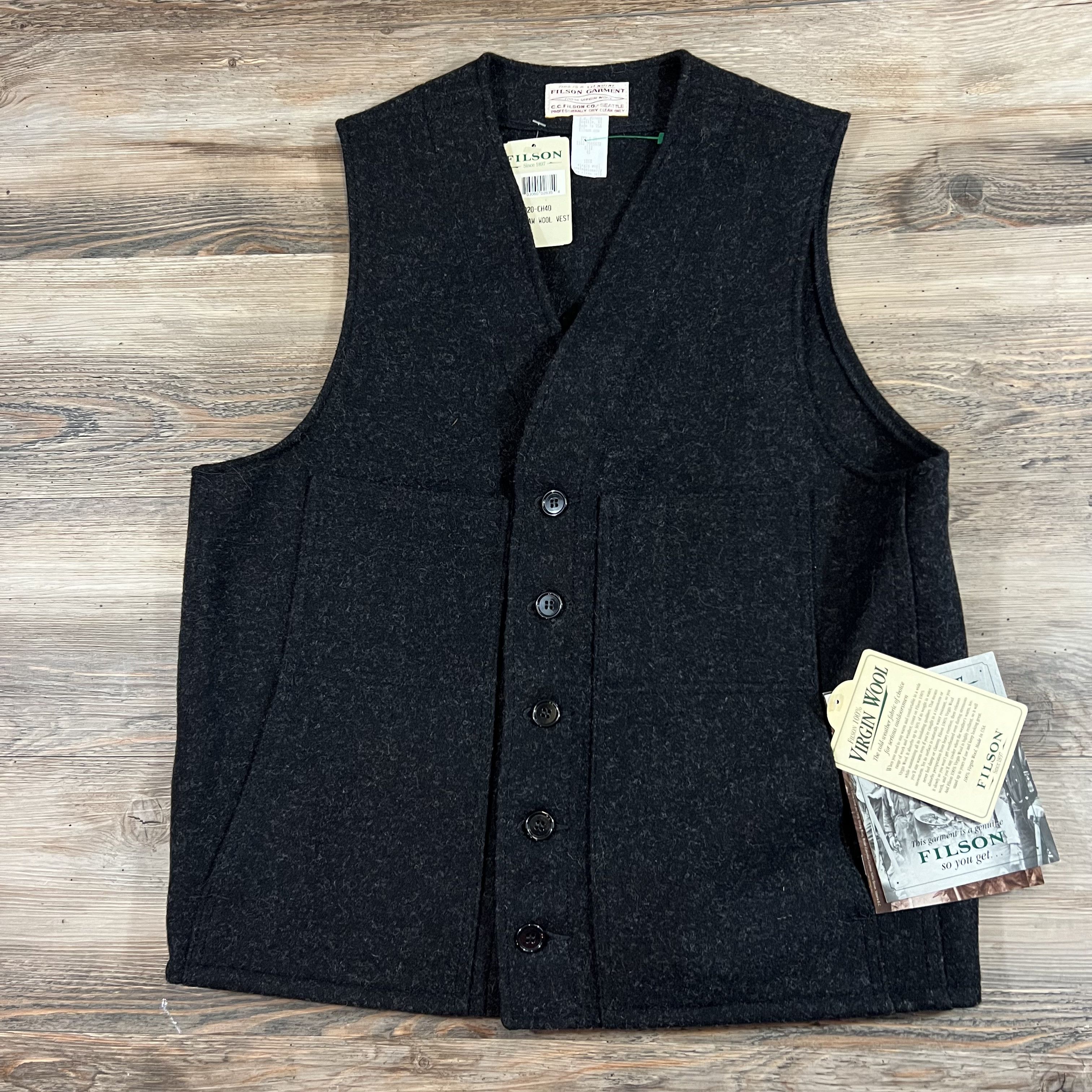 Filson NWT FILSON MACKINAW WOOL VEST WAISTCOAT | Grailed