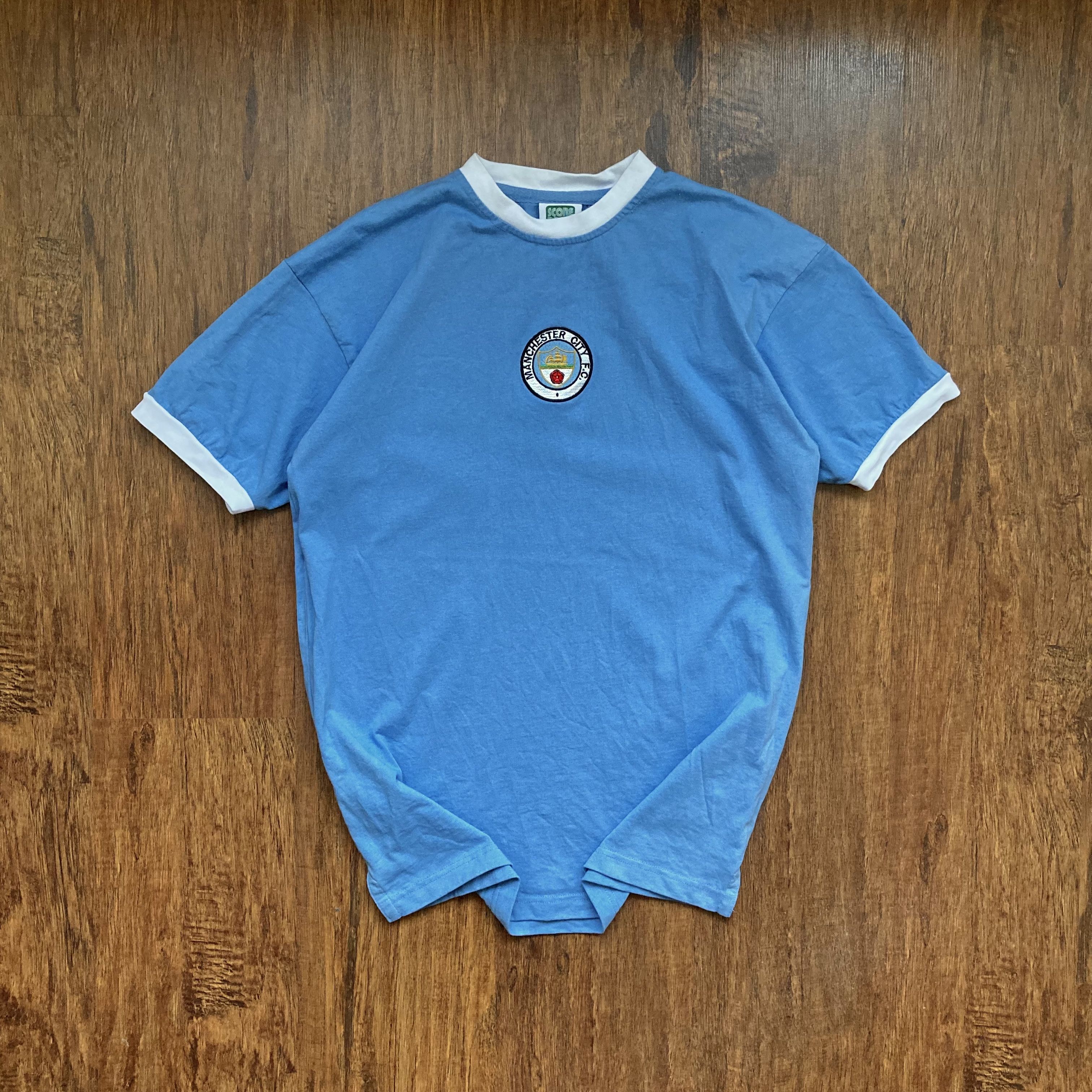 Soccer Jersey Manchester City 80s Score Draw Jersey Rare Shirt ...