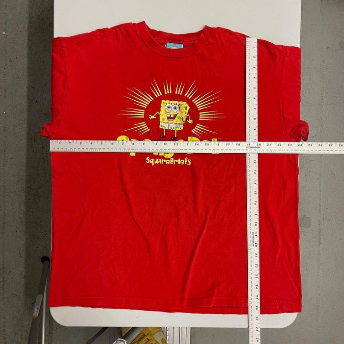 Nickelodeon Vintage Spongebob Squarepants Nickelodeon Red T-Shirt Men ...