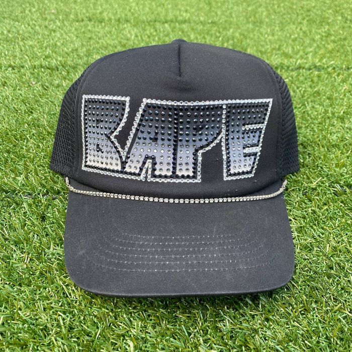 Bape Bathing Ape 2006 KISS Logo Swarovski Crystal Trucker Hat | Grailed