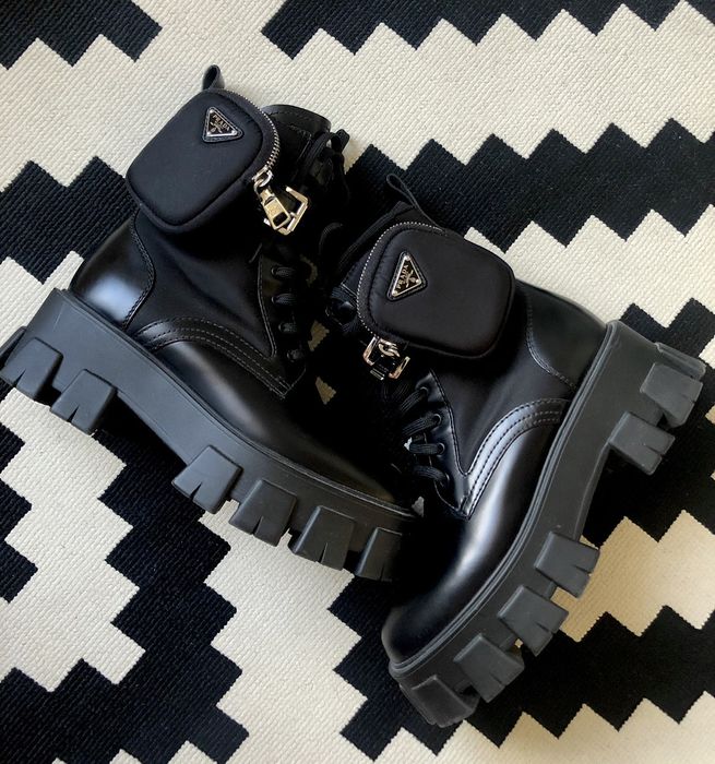 Prada PRADA MONOLITH BOOTS 6 men’s/37.5 Authentic Og edition sole | Grailed