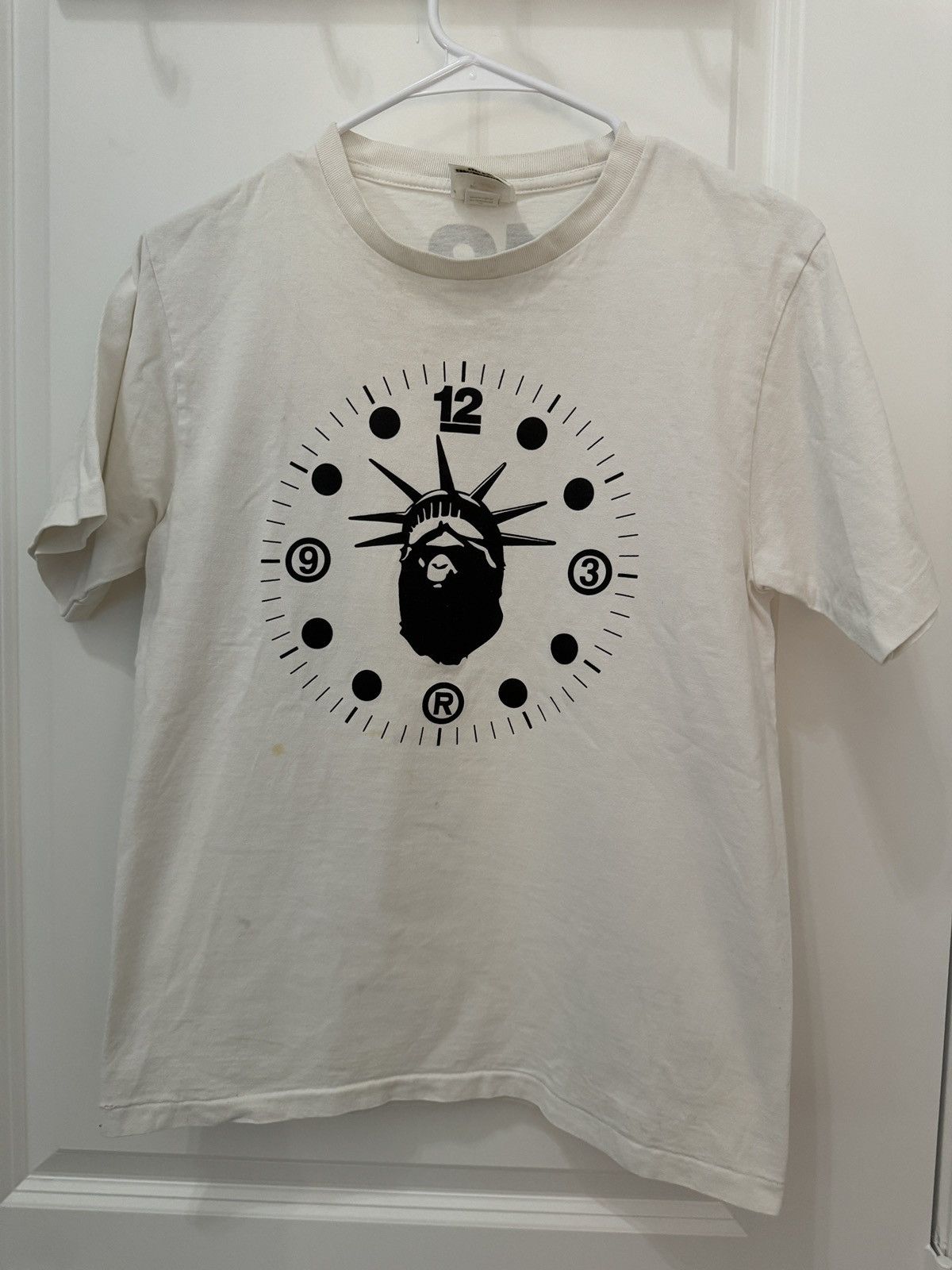Bape Bape Nyc Clock Tshirt 12th Anniversary Grailed