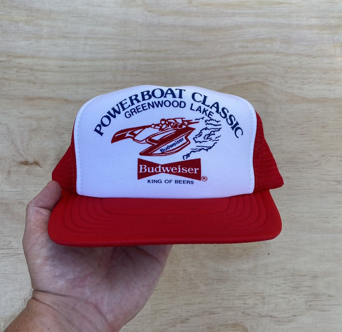 Vintage Vintage Budweiser Powerboat classic SnapBack trucker hat | Grailed