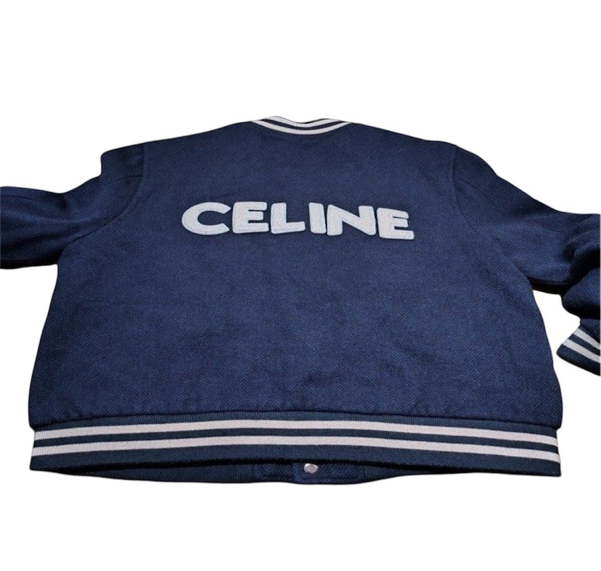 Celine Celine Wool Varsity Teddy Jacket | Grailed