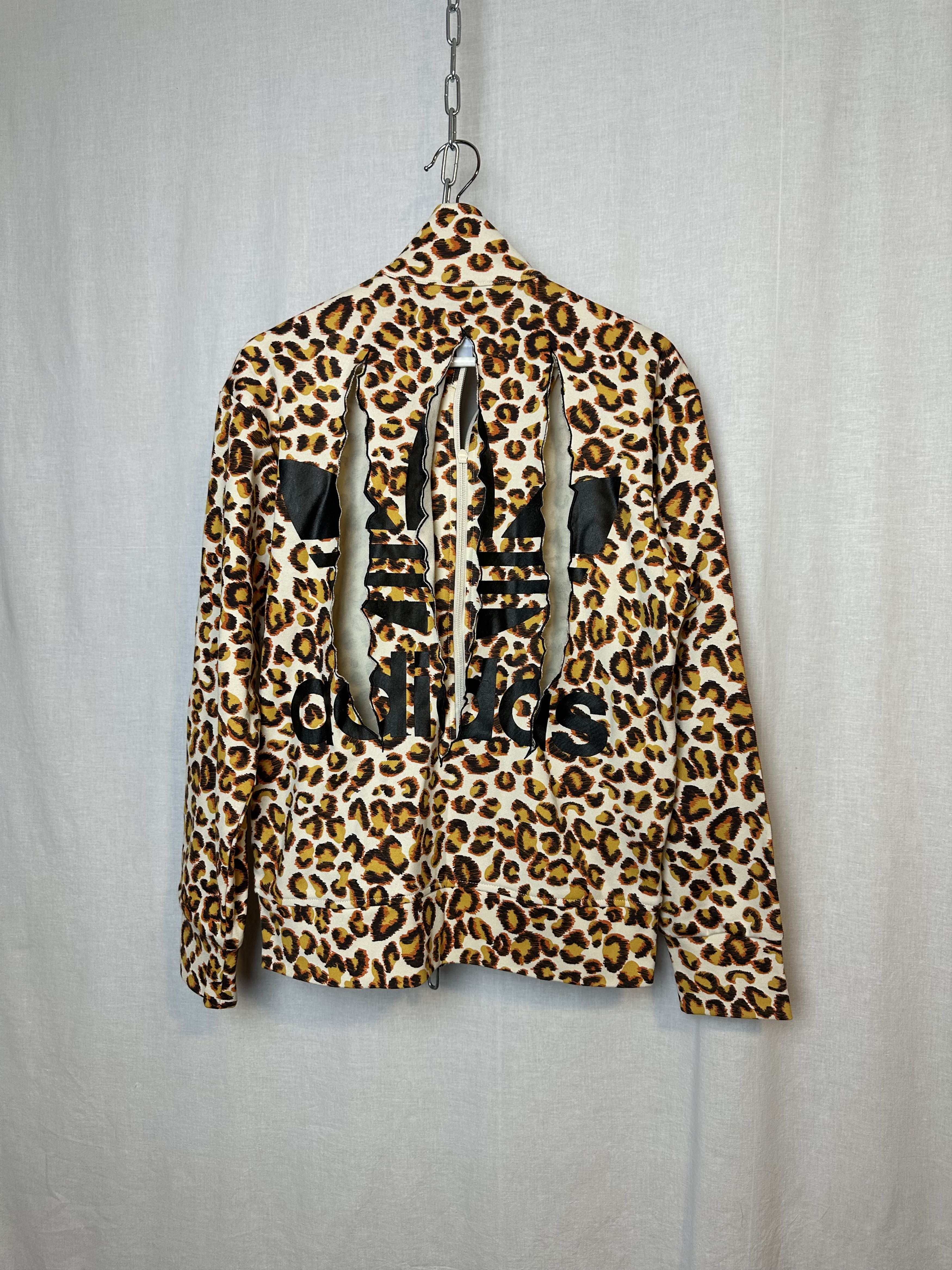 Adidas × Jeremy Scott Leopard Clawed Animal Track Zip Jacket | Grailed
