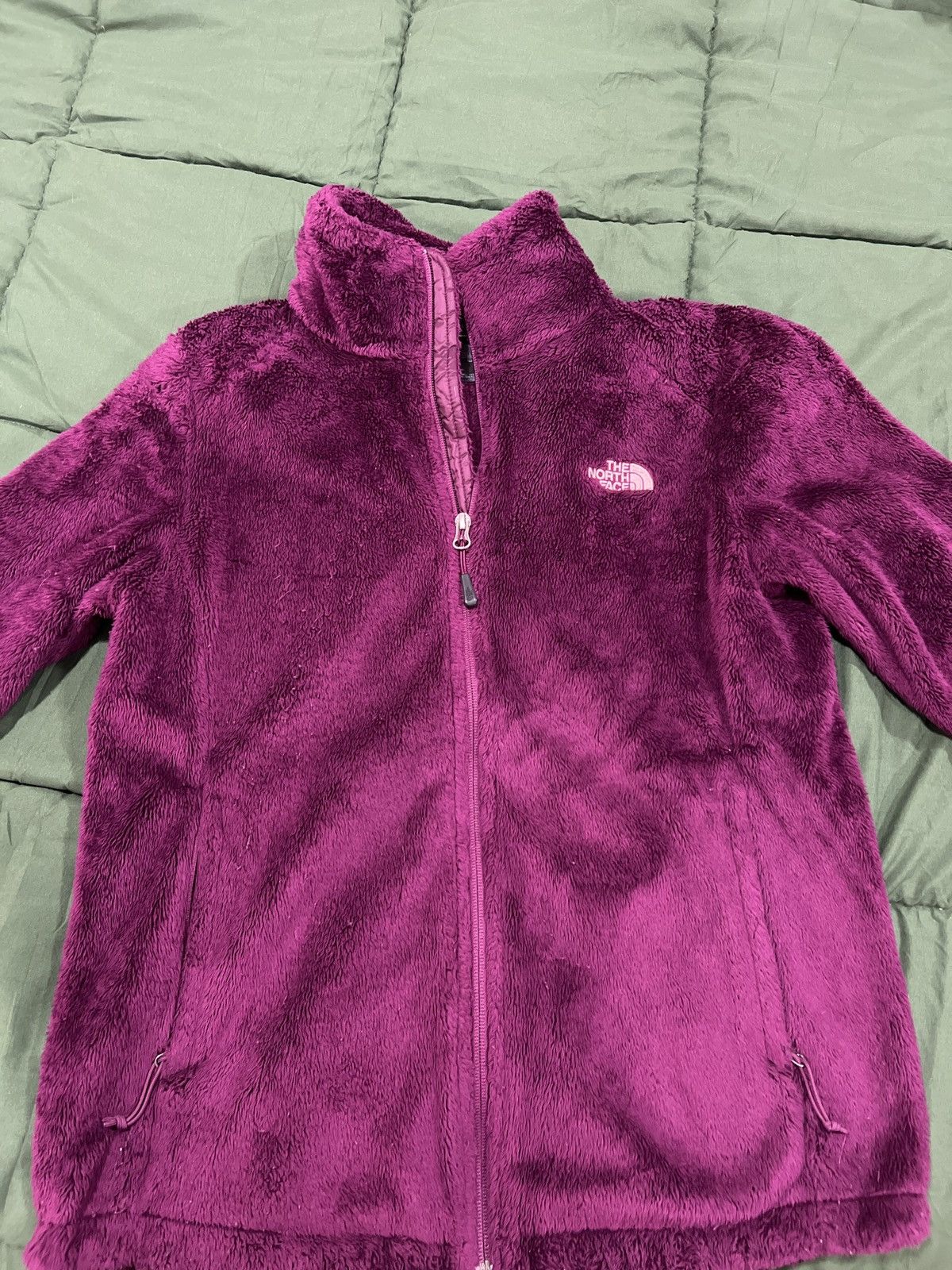 The North Face Woman’s Osito Silken Raschel Fleece Long Sleeve Zip ...