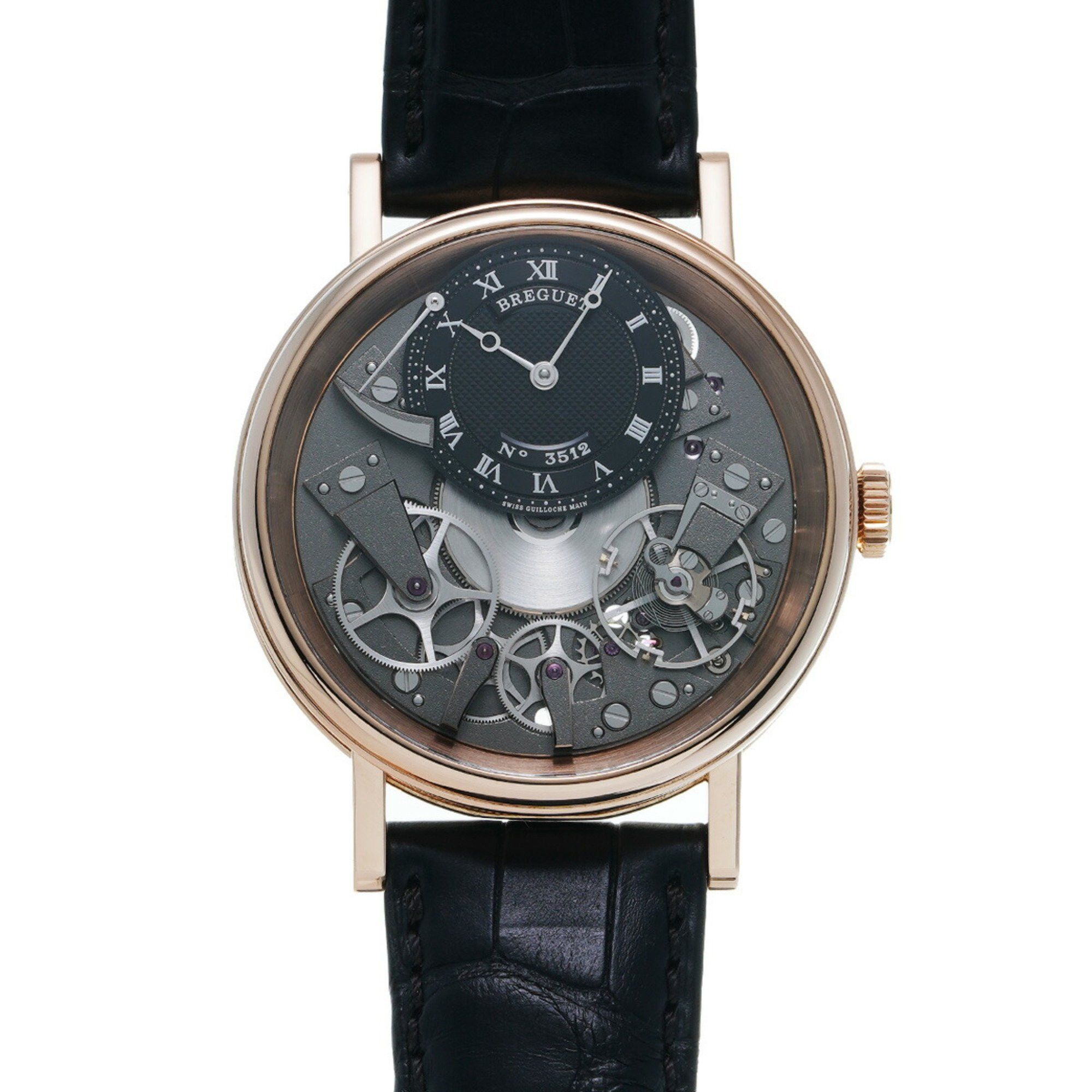 Other Breguet Classic Tradition 7057BR/G9/9W6 Grey/Black/Skeleton Men's ...