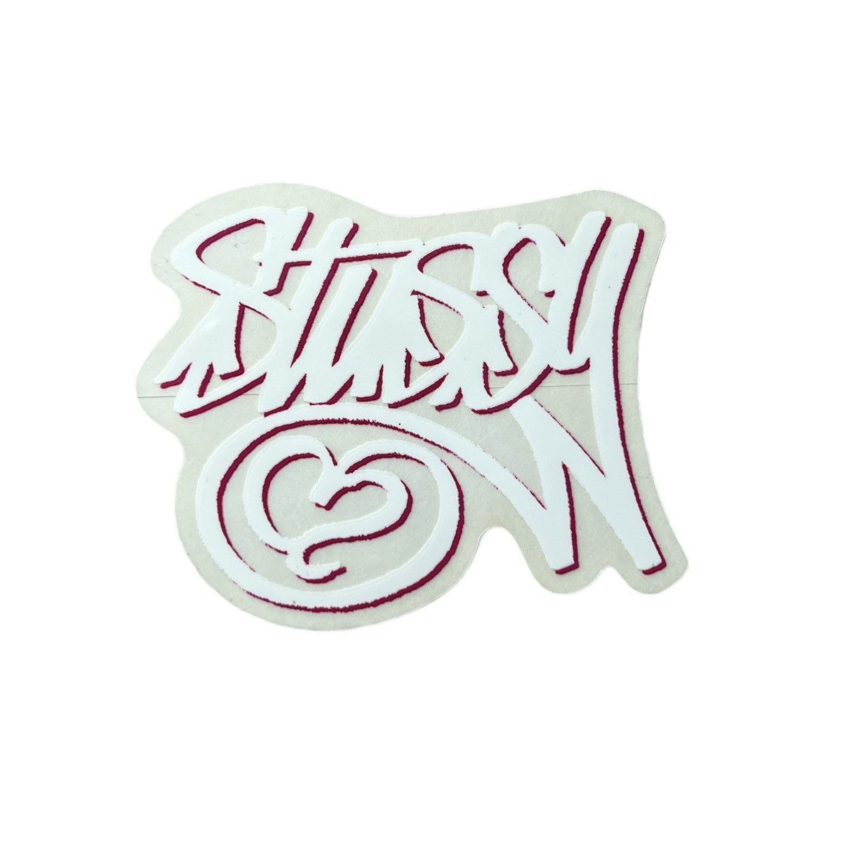 Stussy Stussy Graffiti Script Heart Sticker | Grailed