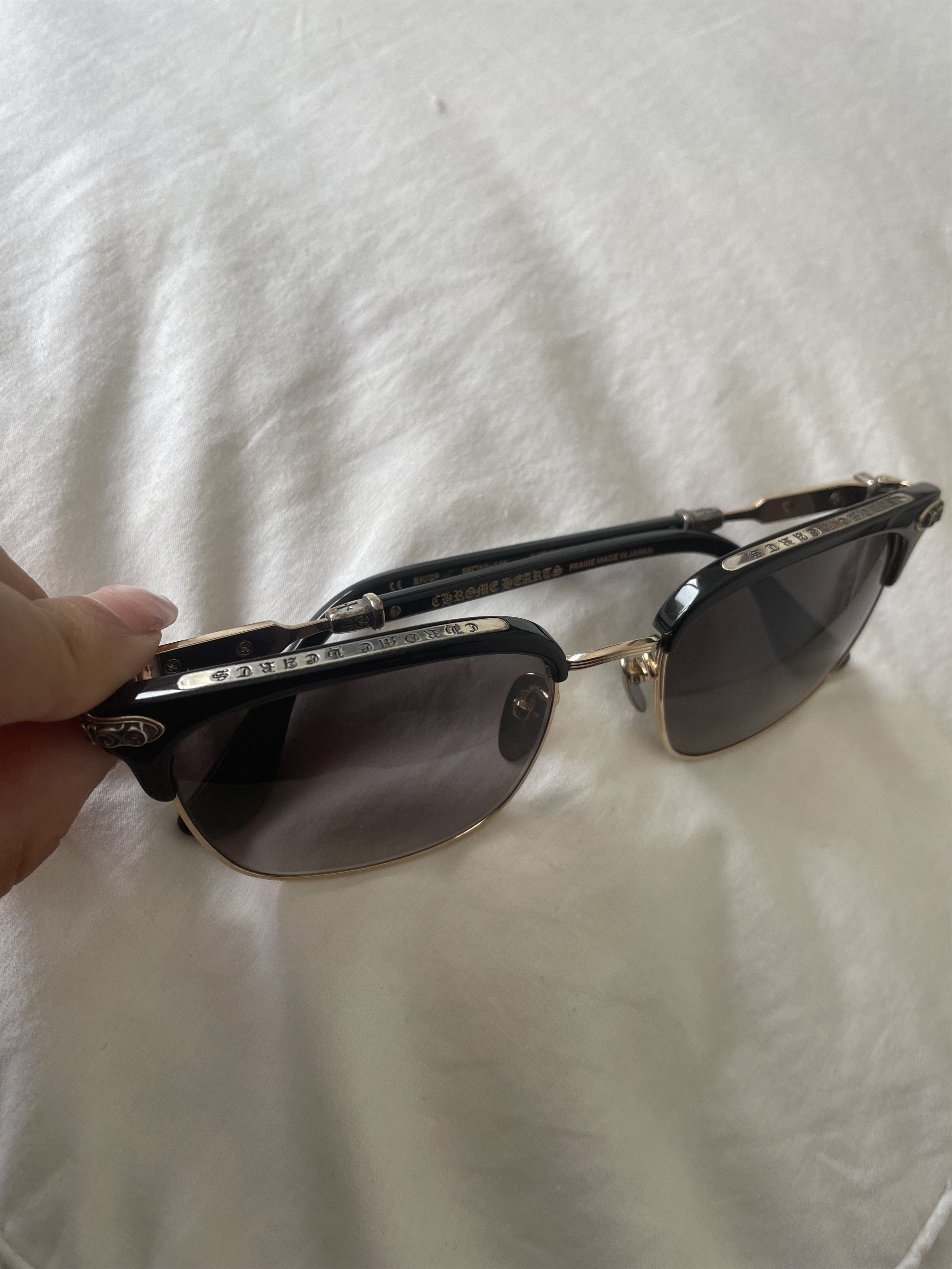 Chrome Hearts Chrome hearts vertical smile sunglasses | Grailed