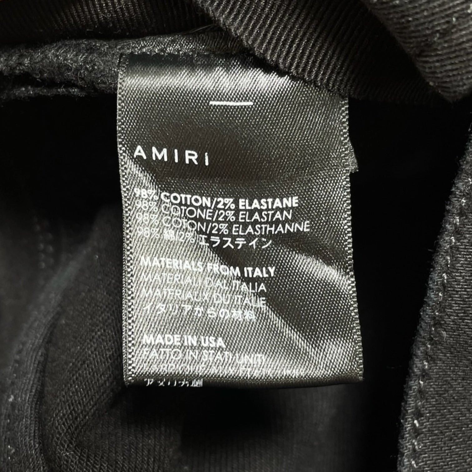 Amiri Amiri Gold Glitter Track Jeans Black | Grailed