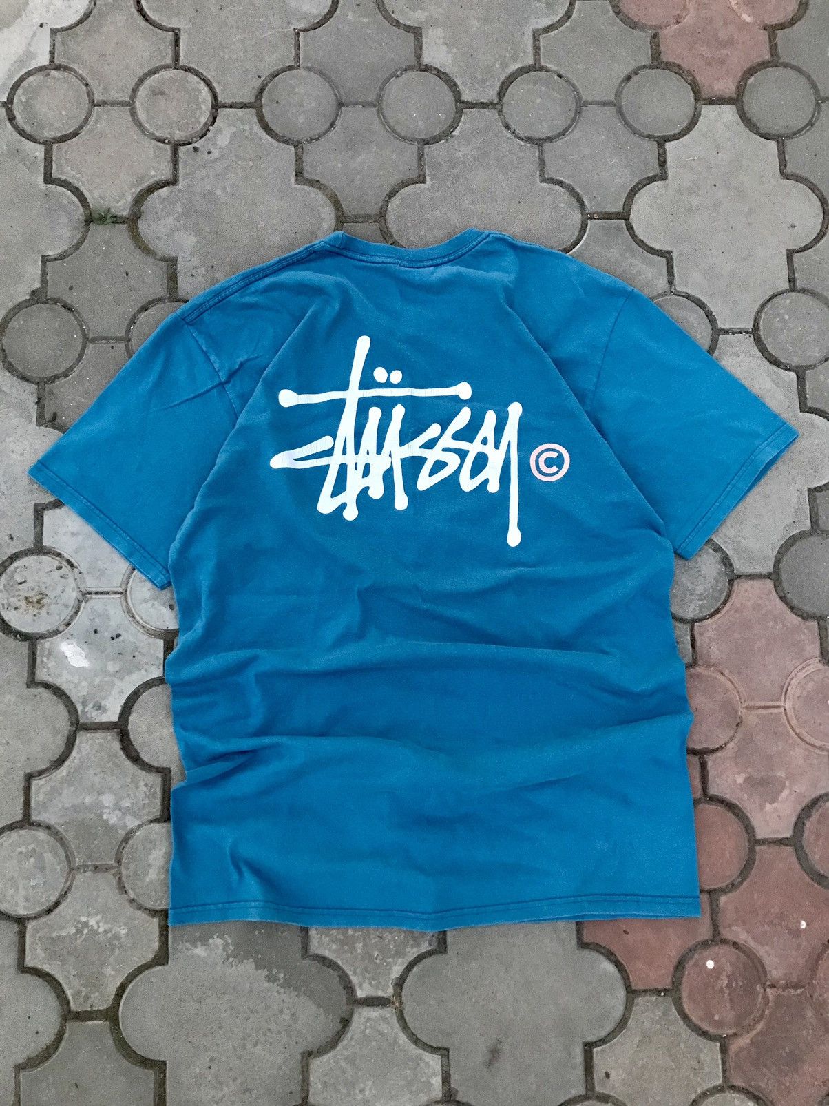 Streetwear × Stussy × Vintage Vintage Stussy Big Logo Tee Shirt | Grailed