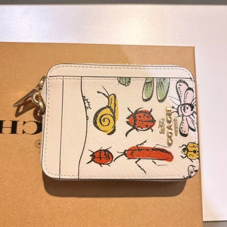 Coach Zip Card Case With Creature Print CR403 | Grailed