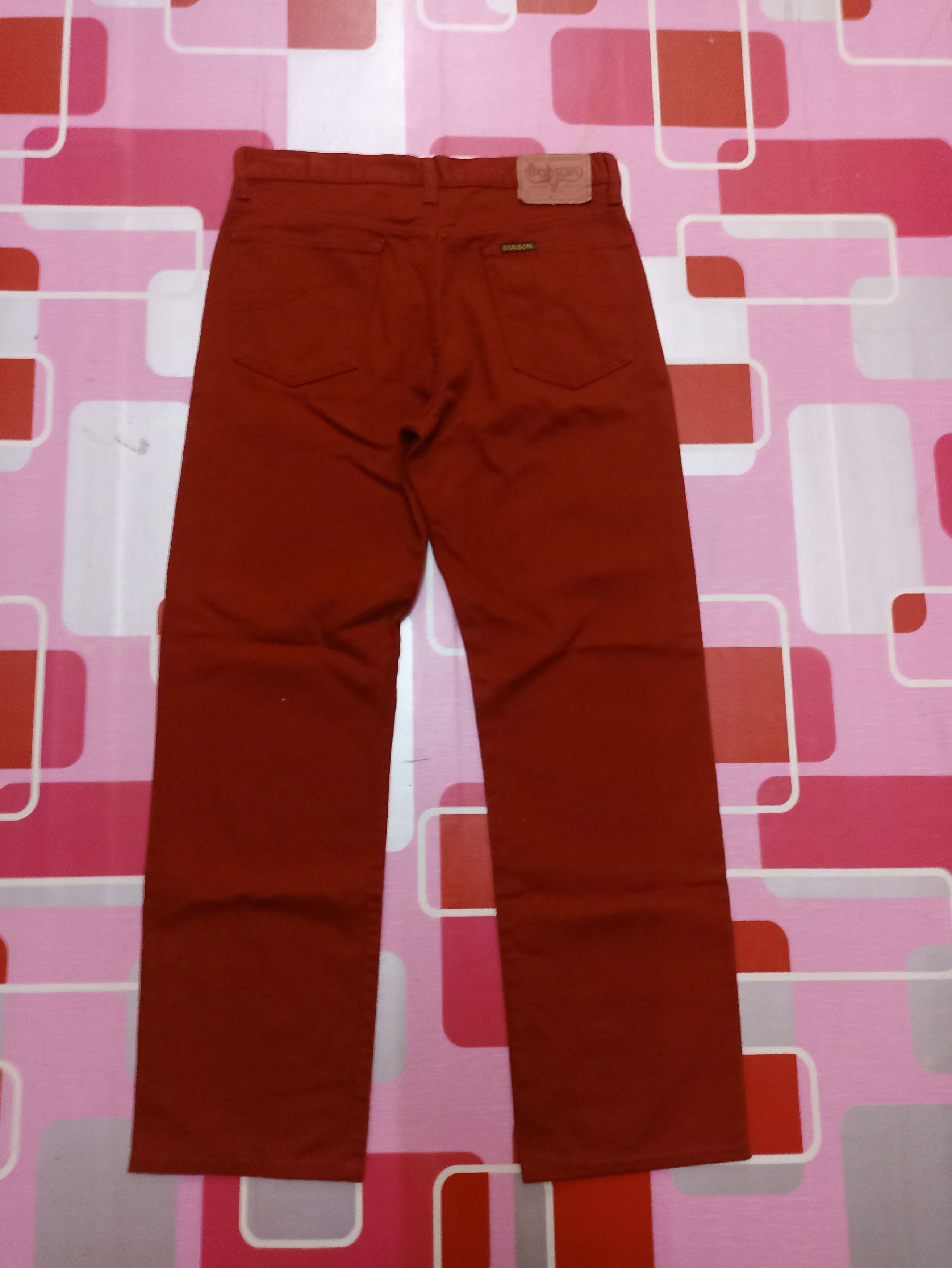 Beauty Beast Vtg 80s Vintage Bobson jeans size 32" red colour | Grailed