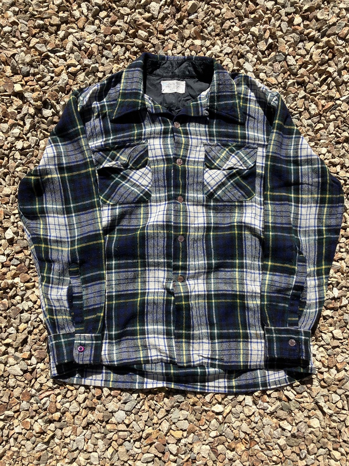 Flannel × Streetwear × Vintage Vintage 1960’s Wool Flannel Made in USA ...