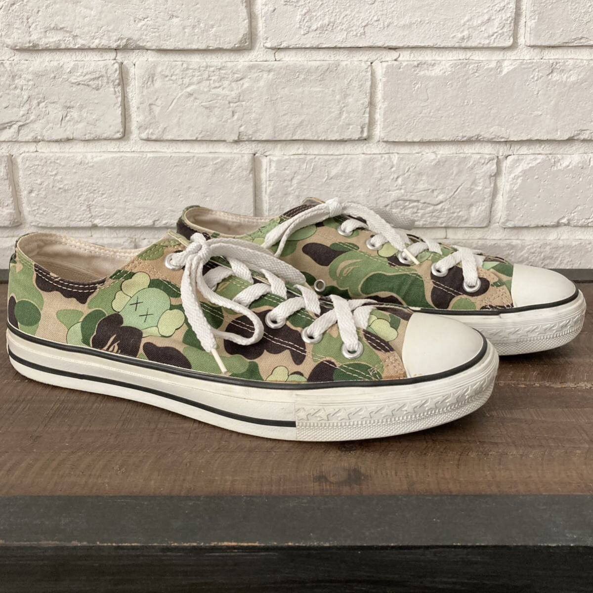 Bape Bape × Kaws Bendy Abc Camo Sneakers A Bathing Ape Nigo Grailed