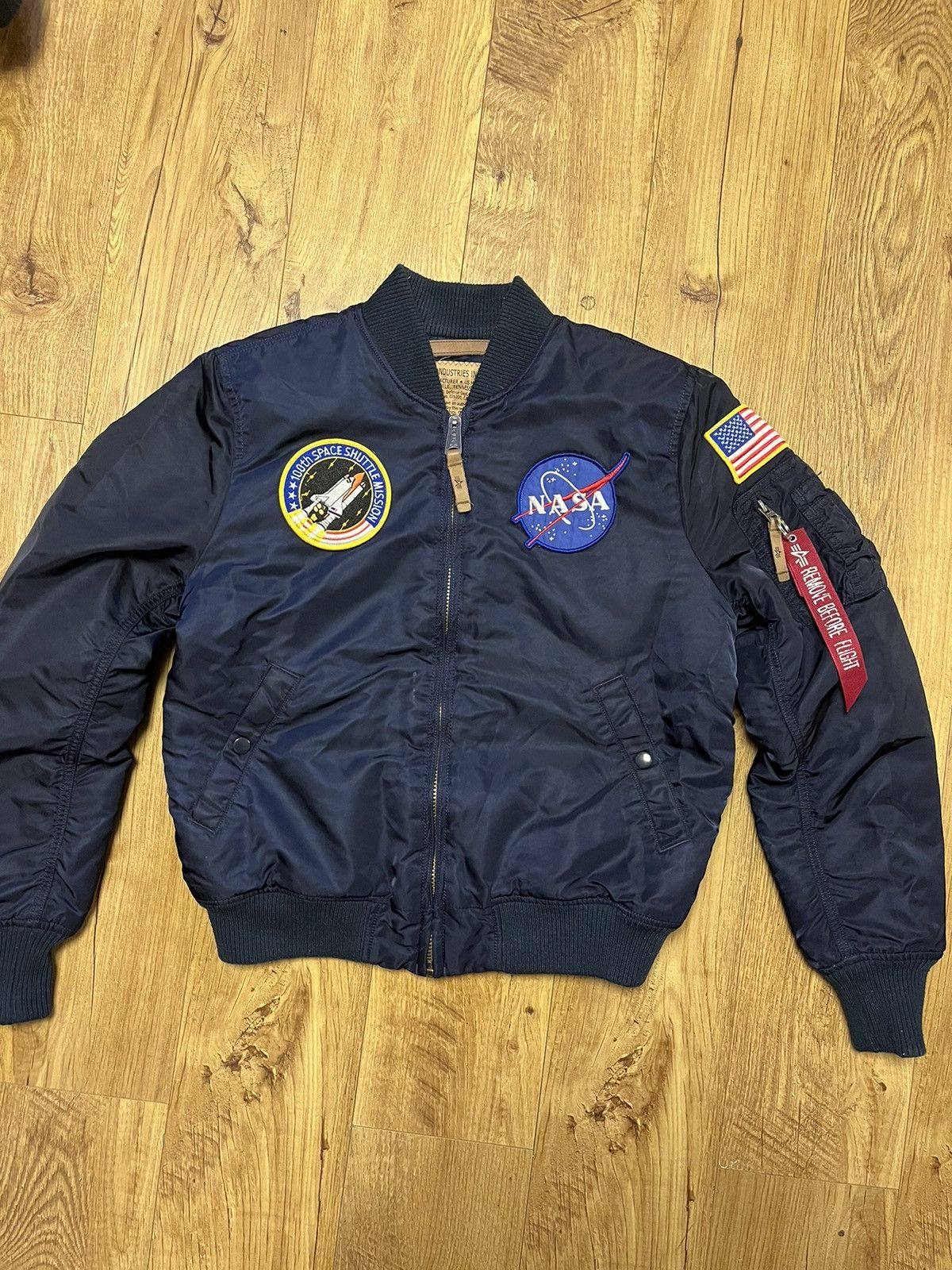 Alpha Industries × NASA Alpha Industries Nasa Ma-1 Bomber Jacket | Grailed
