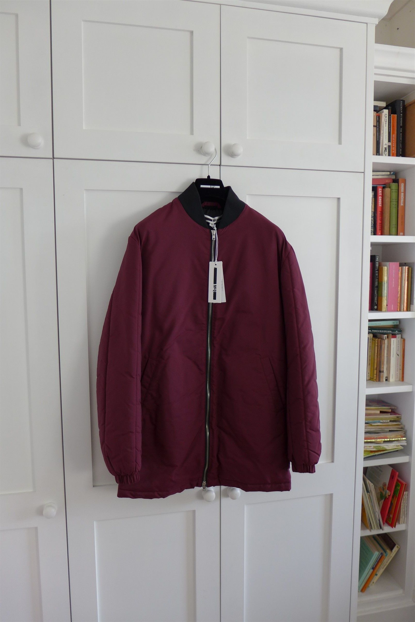 Alexander McQueen × MCQ McQueen McQ Hybrid MA Bomber Jacket - Burgundy ...