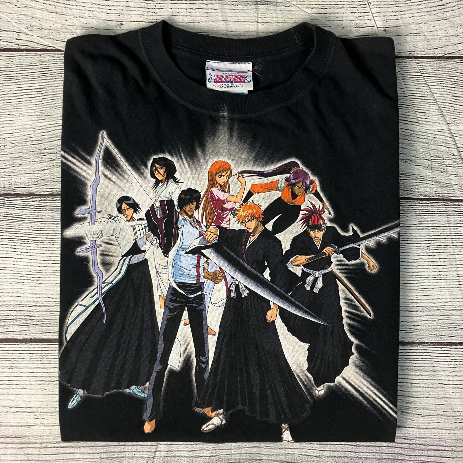 Vintage Vintage 2000s Shonen Jump's Bleach Black Anime T-shirt | Grailed