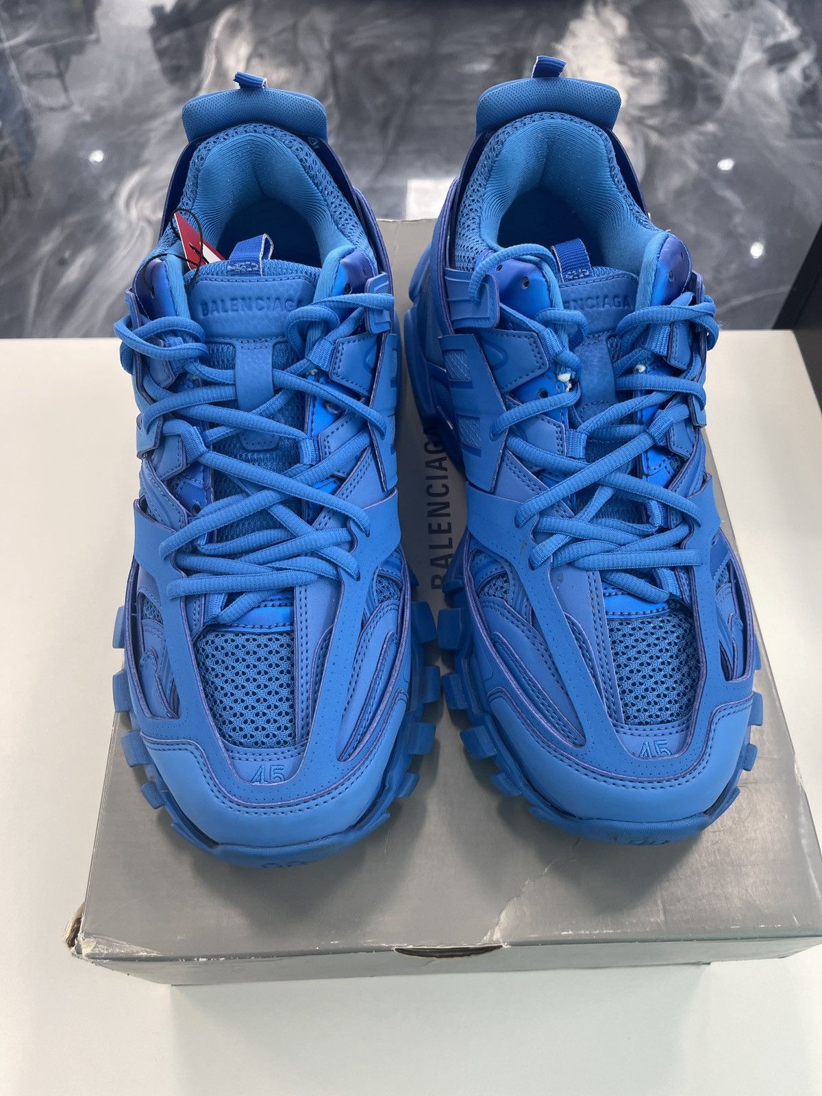 Balenciaga Balenciaga Track Trainer Screen Blue | Grailed